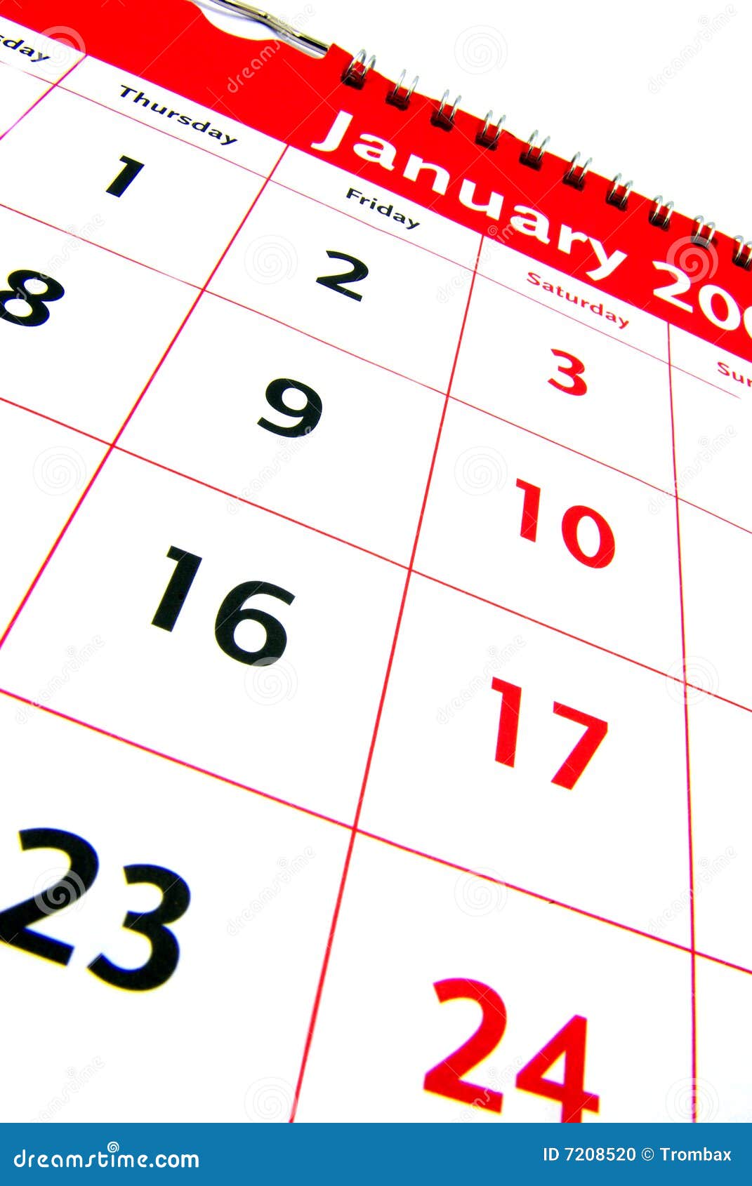 Kalender-Januar-Monat stockfoto. Bild von abbildung, begrifflich - 7208520