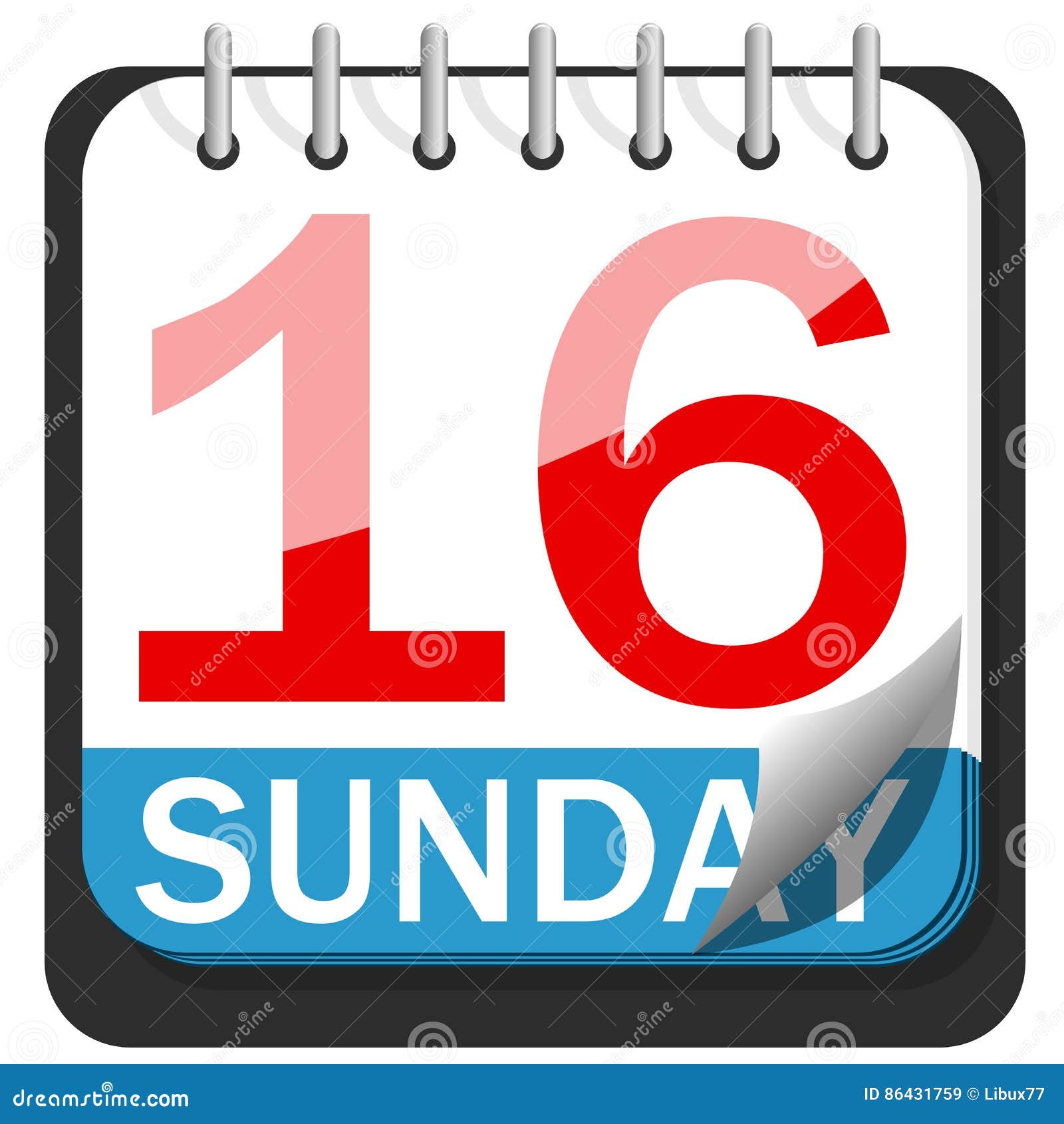 Kalender Ostern 2017 16. Sonntag Lokalisierte Vektor Abbildung ...