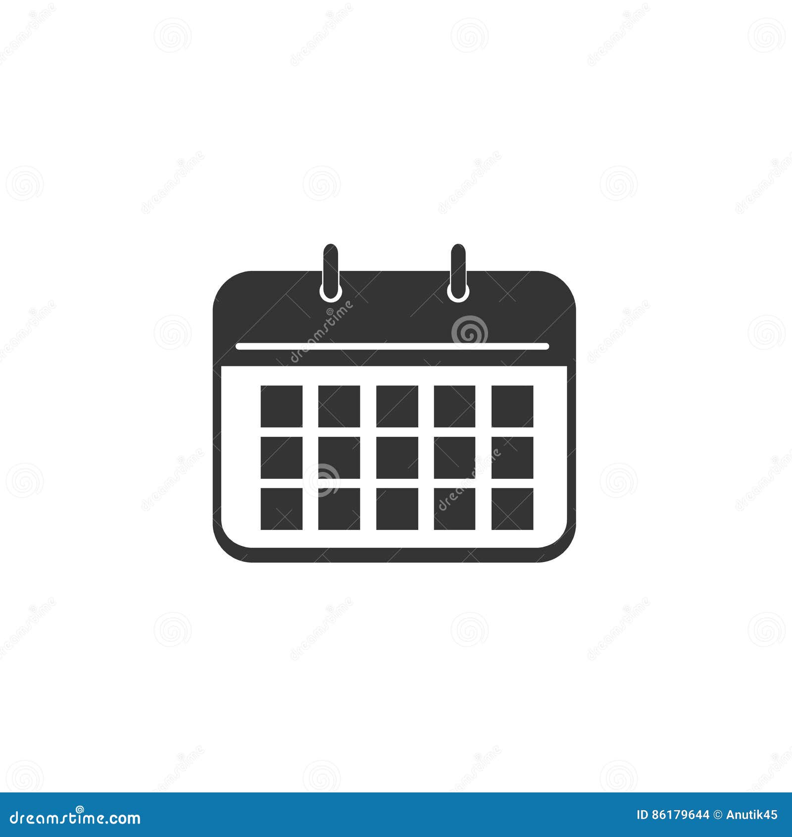 Kalender, pictogram, stock illustratie. Illustration of element - 86179644