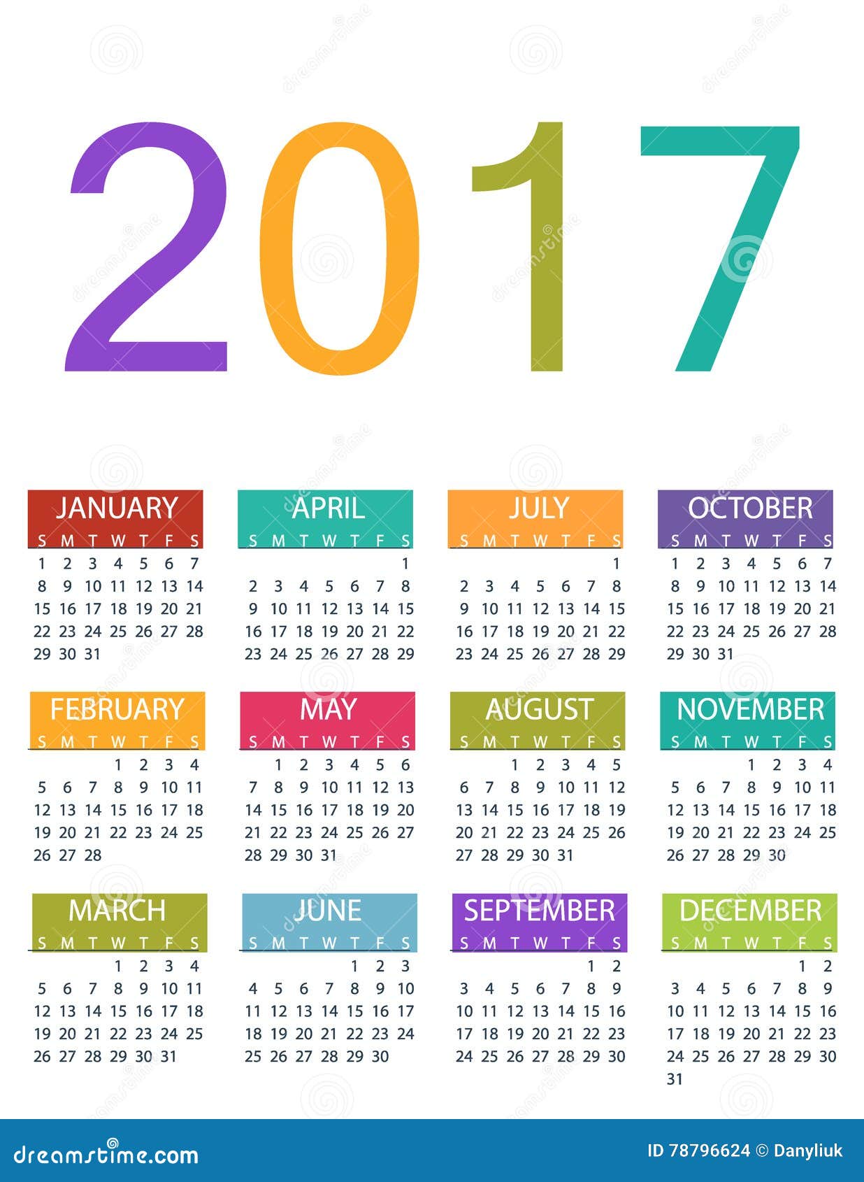 Kalender-Planer-Design stock abbildung. Illustration von montag - 78796624