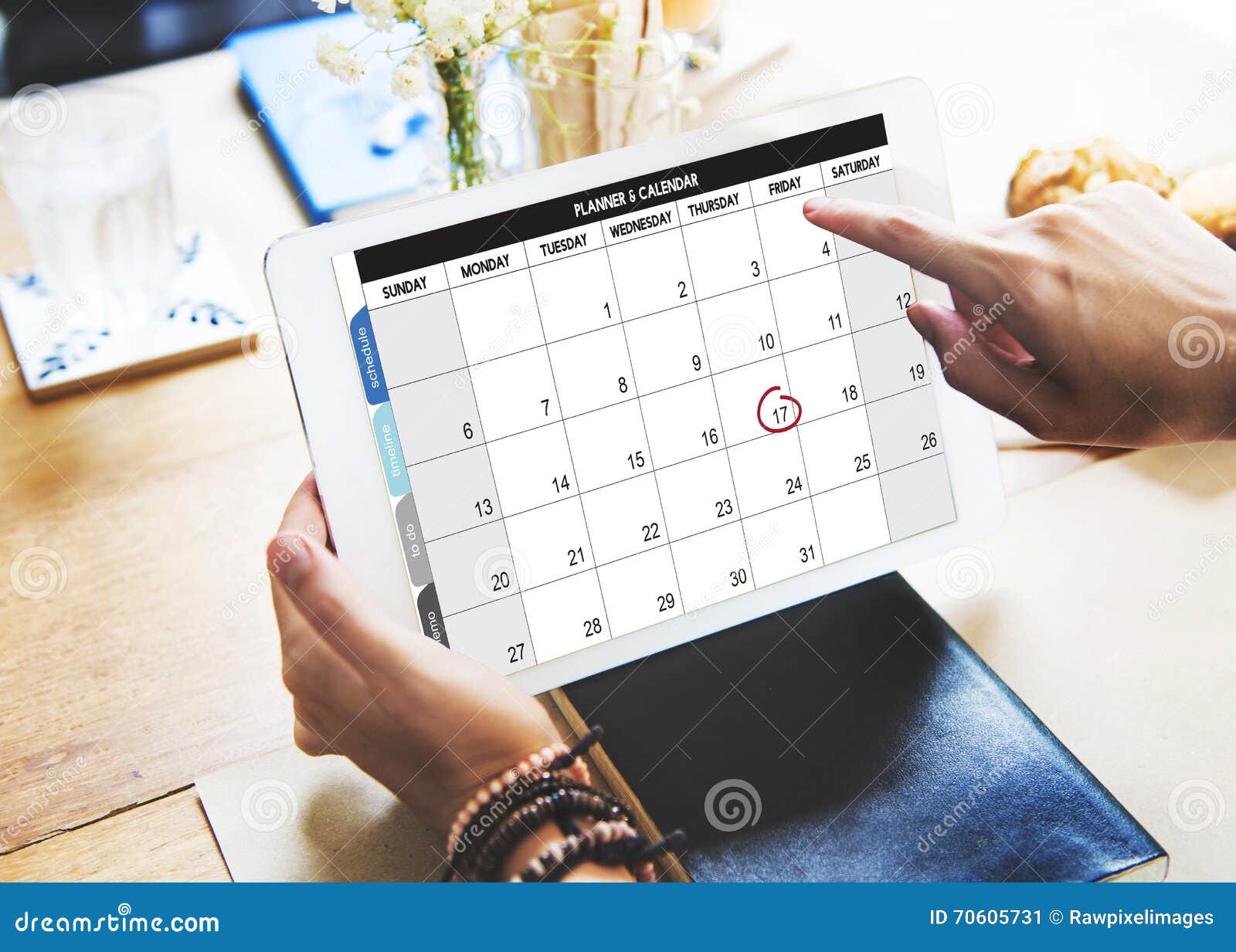 Kalender-Planer-Organisations-Management Erinnern Konzept Stockbild ...