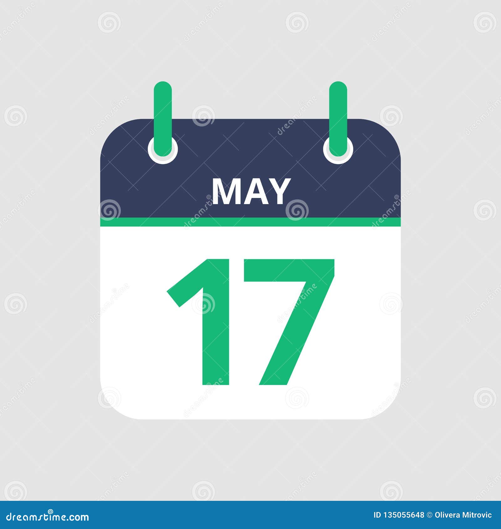 Kalender 17th Maj vektor illustrationer. Illustration av möte - 135055648