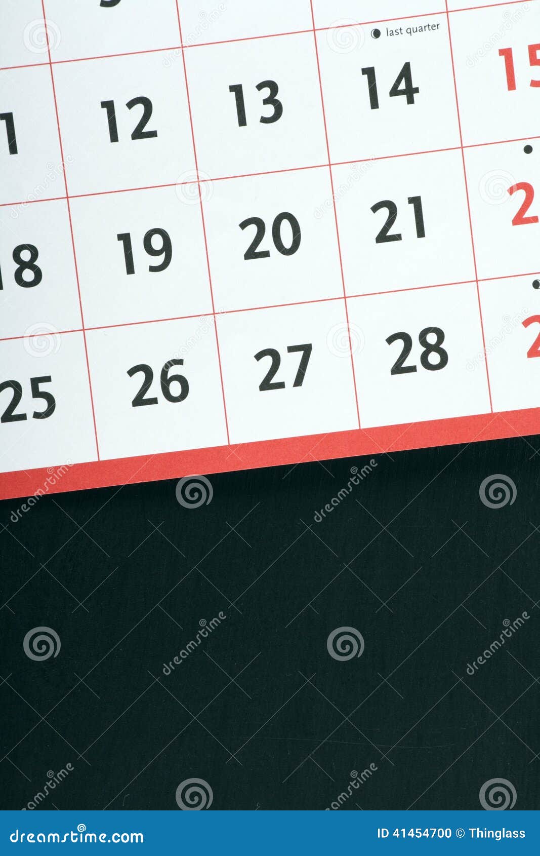Kalender und Tafel stockfoto. Bild von vertikal, zahlen - 41454700