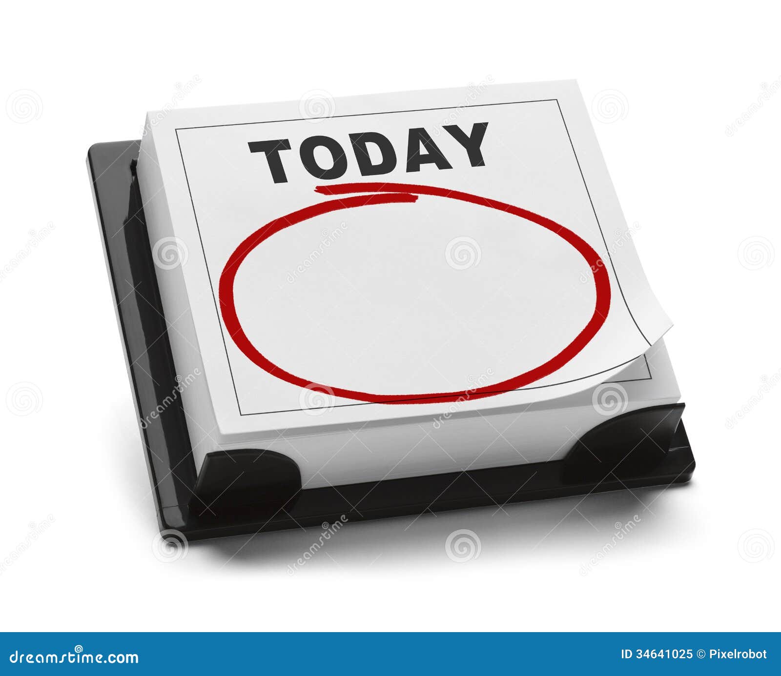 Kalender van Vandaag stock afbeelding. Image of geïsoleerd - 34641025