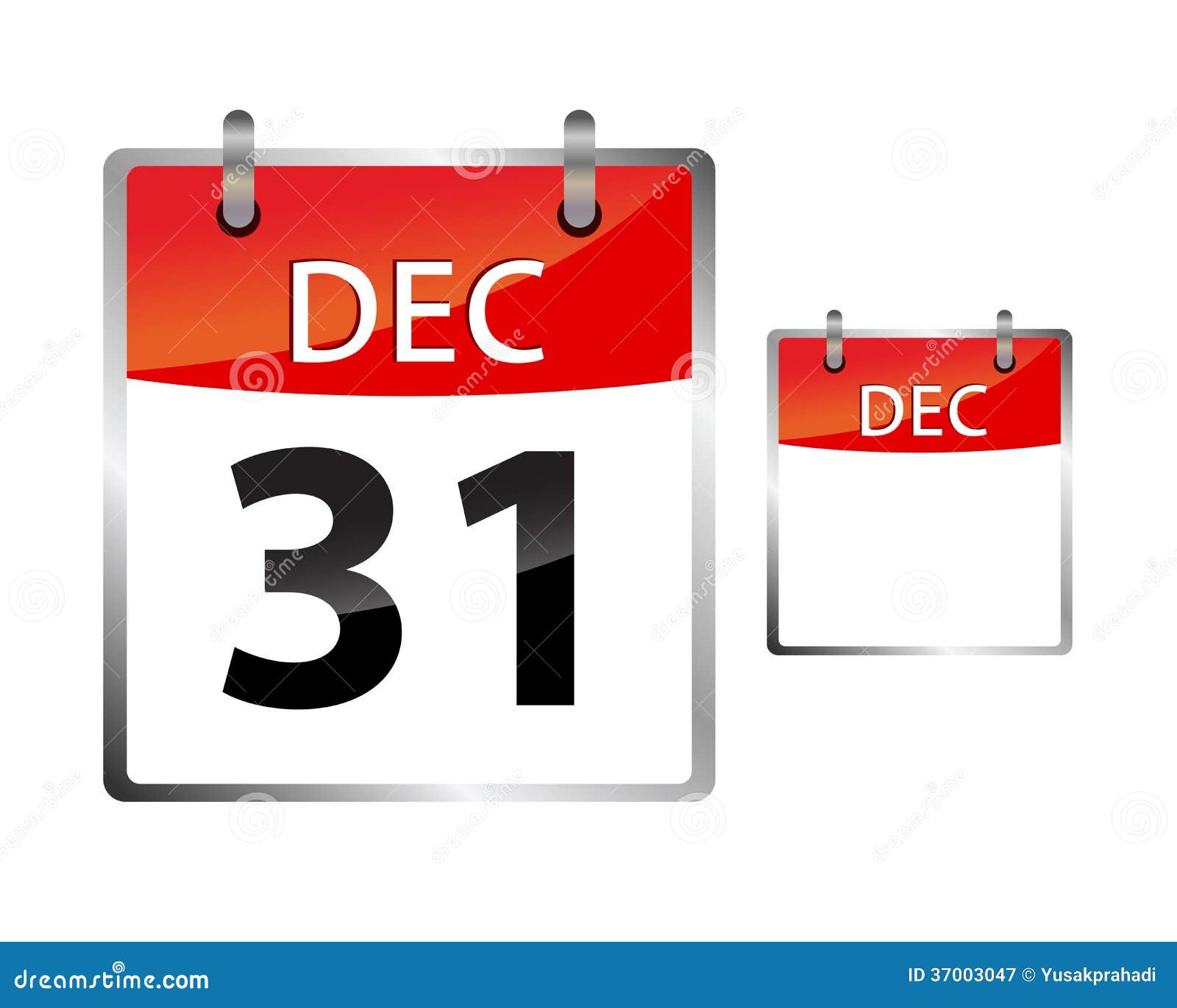 Kalendertag am 31. Dezember Vektor Abbildung - Illustration von ...