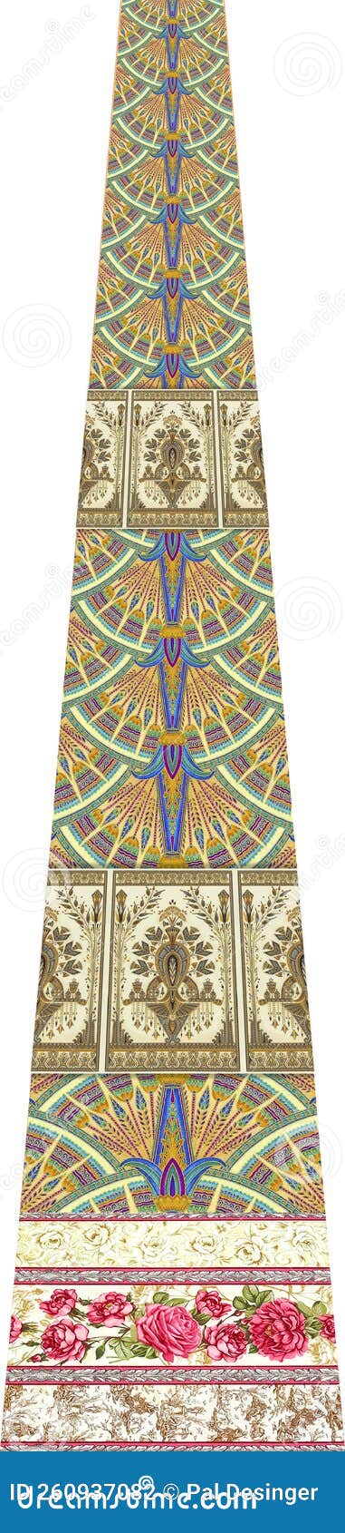 Kali Design in Digital Print Lehenga Choli Pattern Textile Stock ...