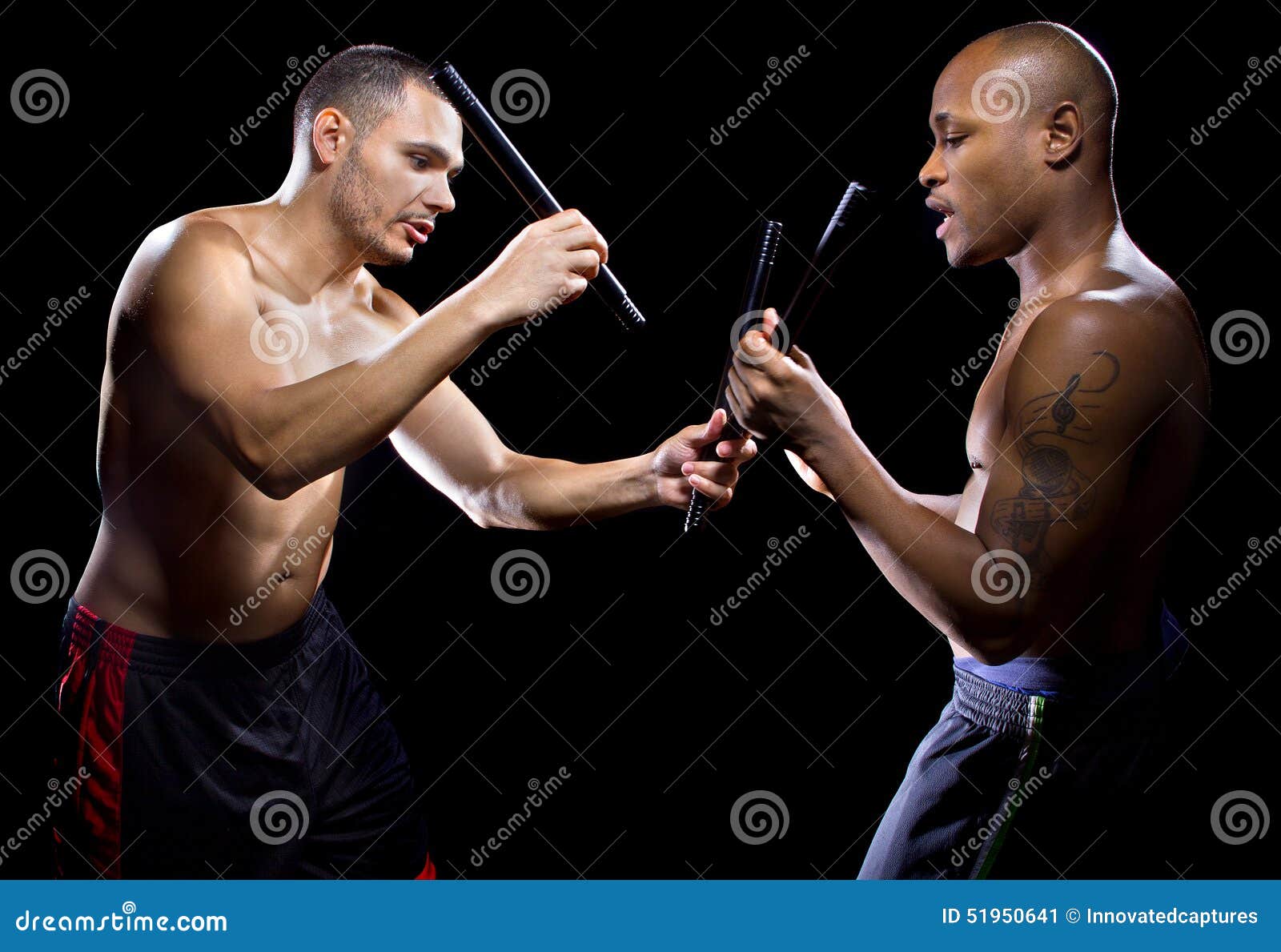 Kali Escrima Instructor and Student Stock Image - Image of kali ...
