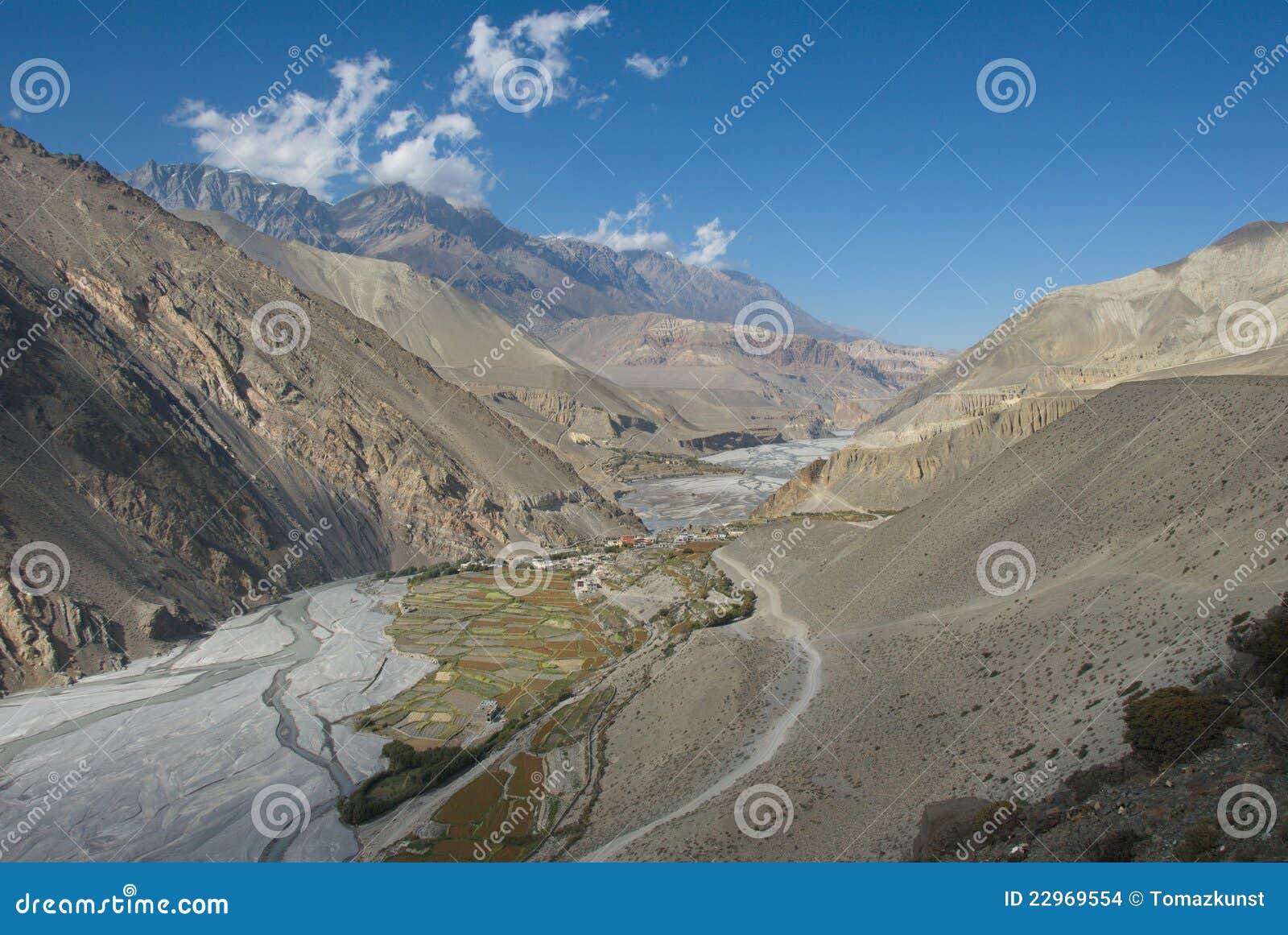 Kali Gandaki valley stock photo. Image of place, mountain - 22969554