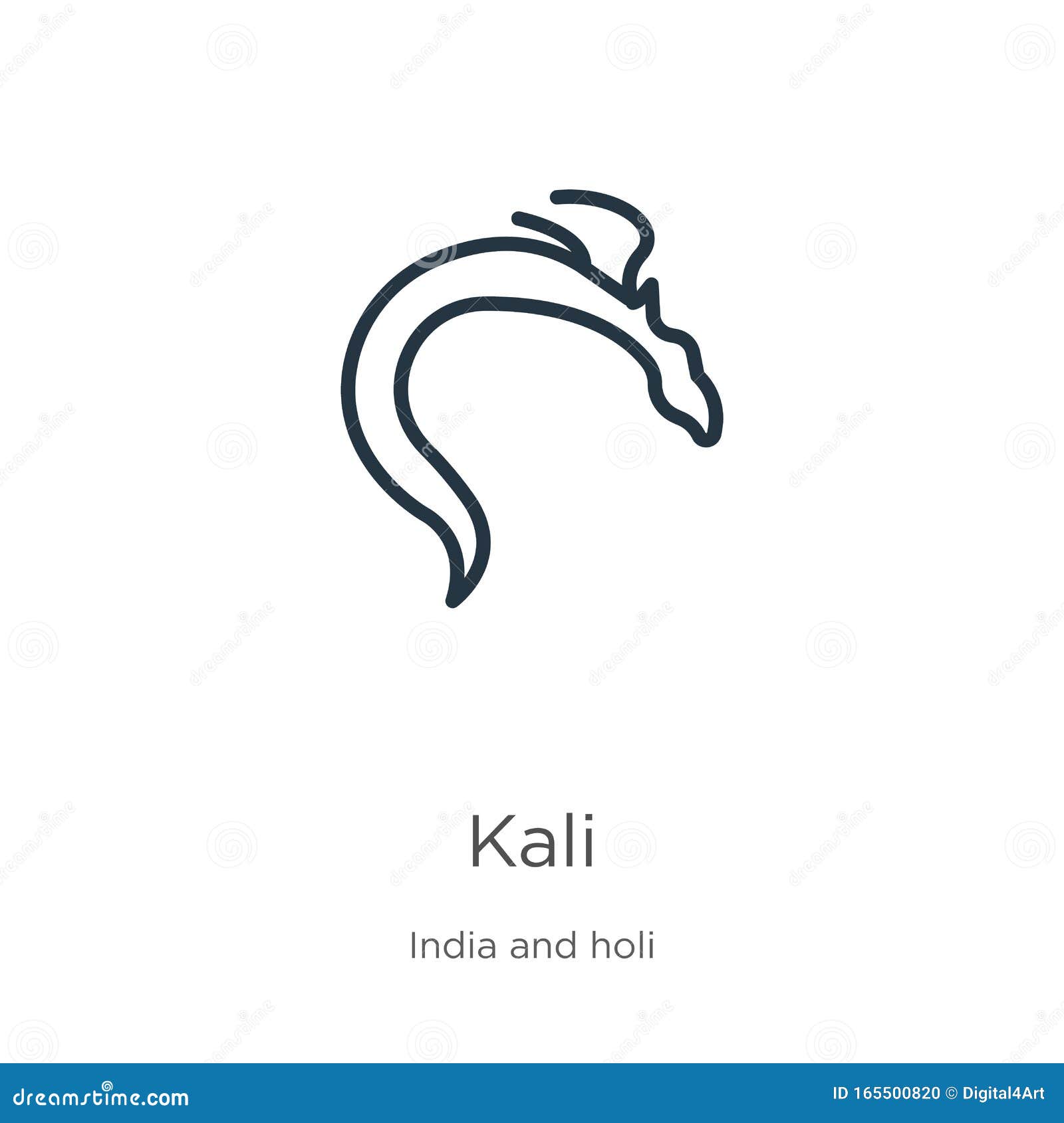 Kali Isolated Icon. Simple Element Illustration From India Concept ...