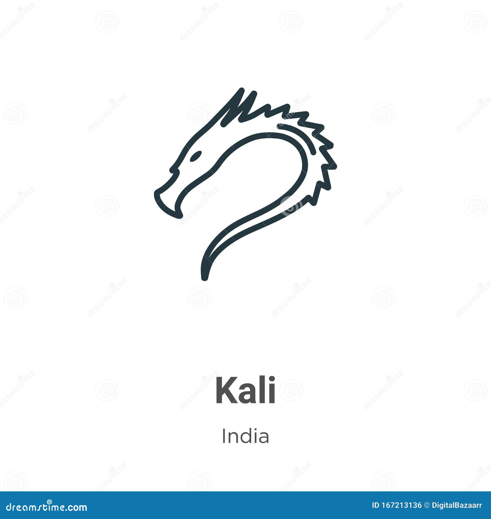 Icon With Kali Yantra Hinduism Symbol Vector Illustration ...