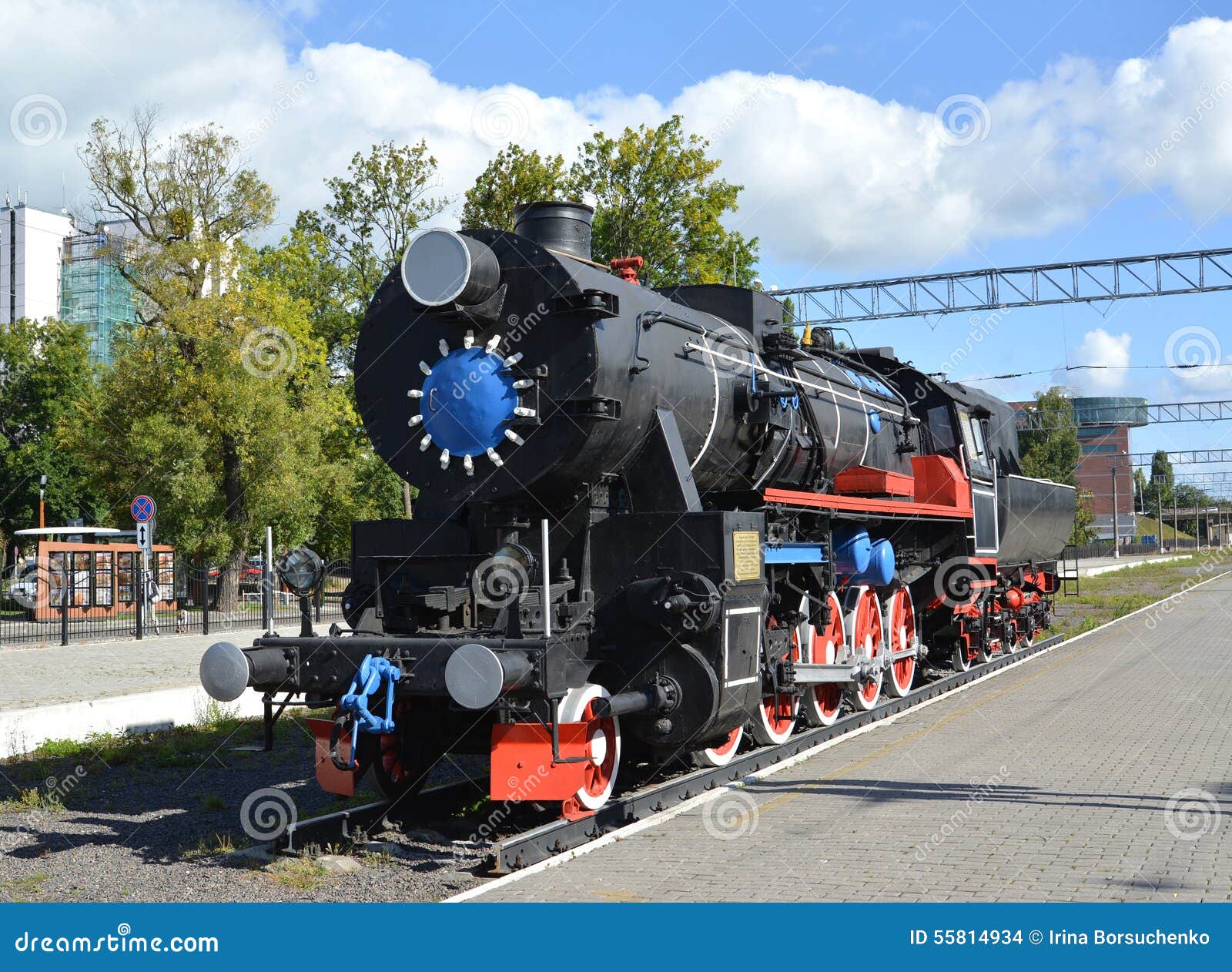 Kaliningrad. the Old German Engine at the Platform of the Northern ...