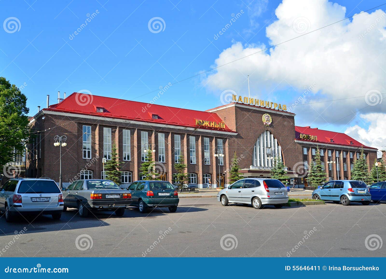 Kaliningrad. Railway Southern Station in Summer Editorial Photo - Image ...