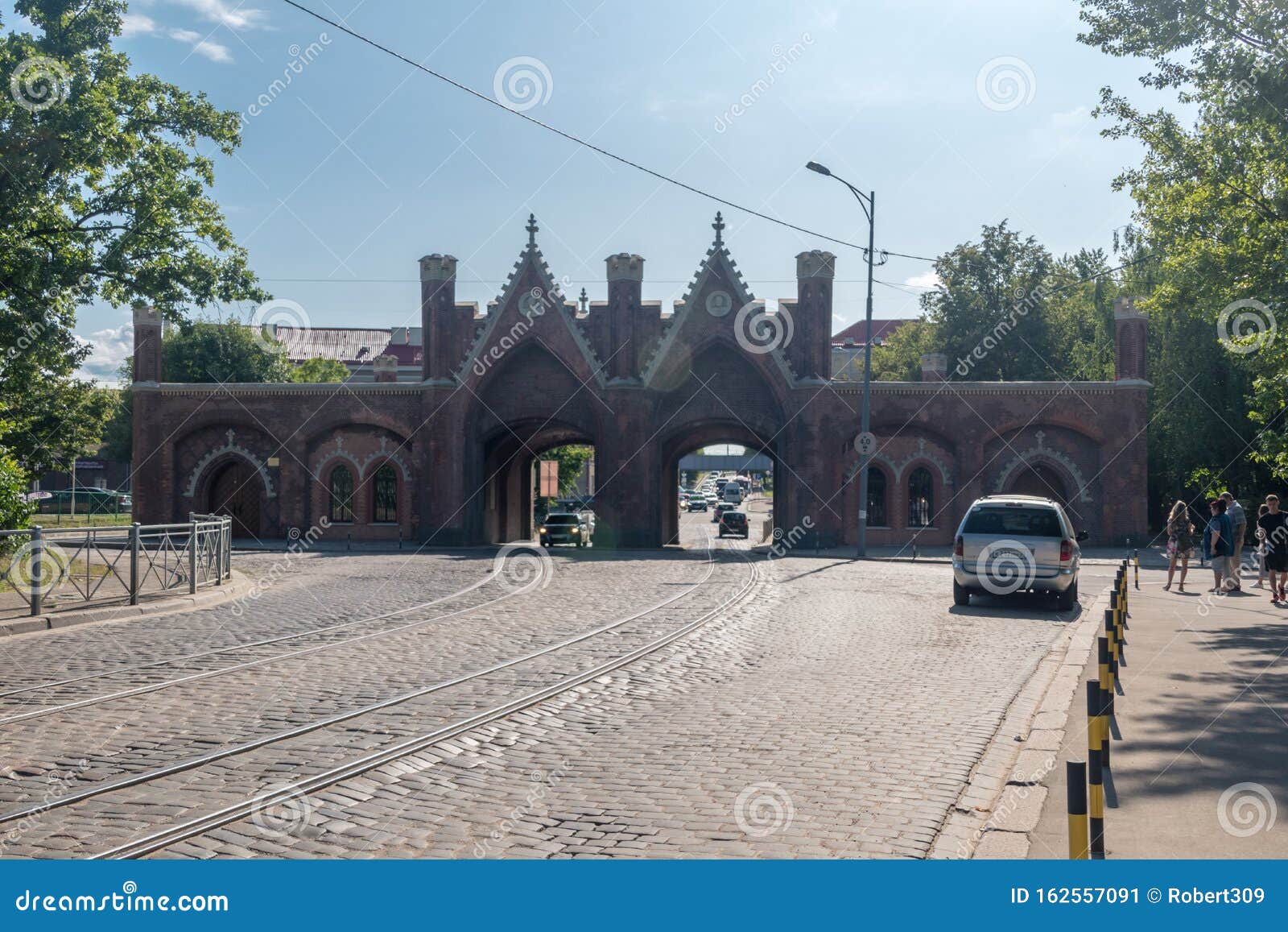 The Brandenburg Gate in Kaliningrad Editorial Photo - Image of gate ...