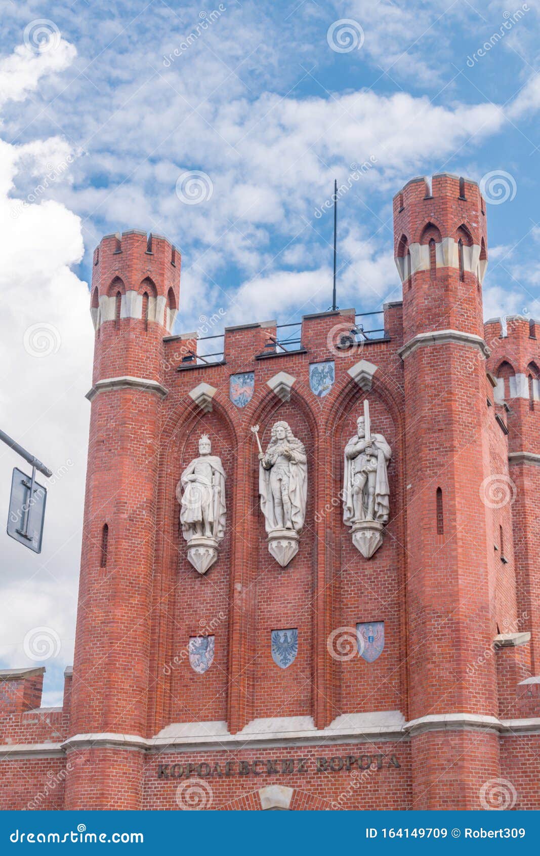 Statues on the Facade of King`s Gate Editorial Stock Image - Image of ...