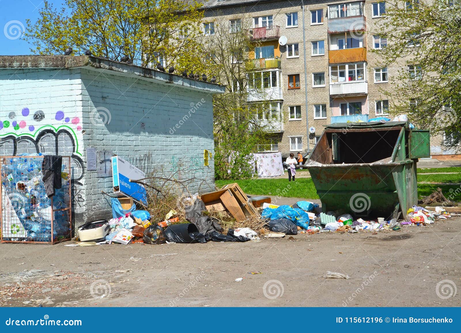 KALININGRAD, RUSSIA. a Dump of Household Waste about a Garbage ...