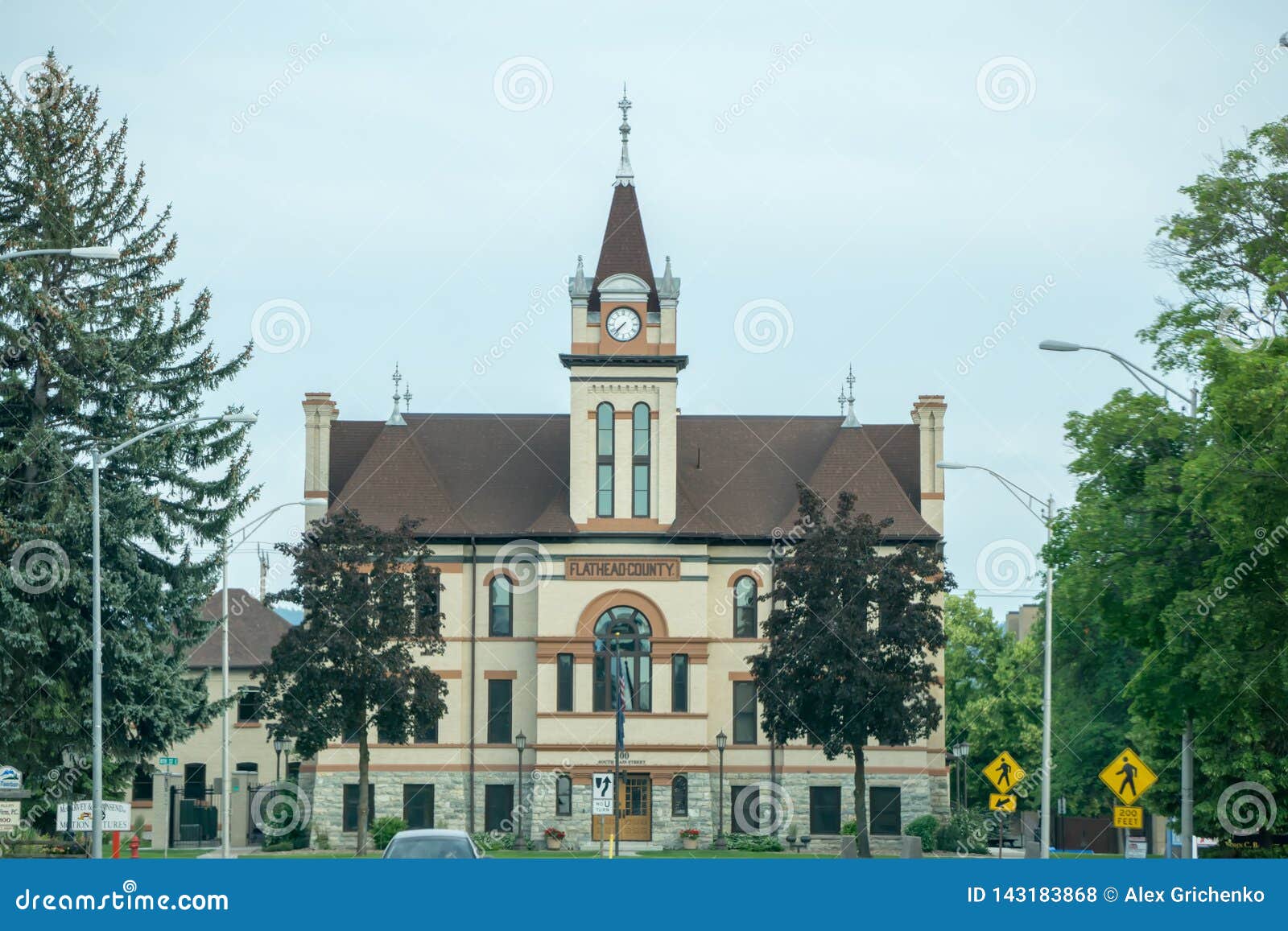 Kalispell Montana City Streets and Architecture Stock Photo - Image of ...