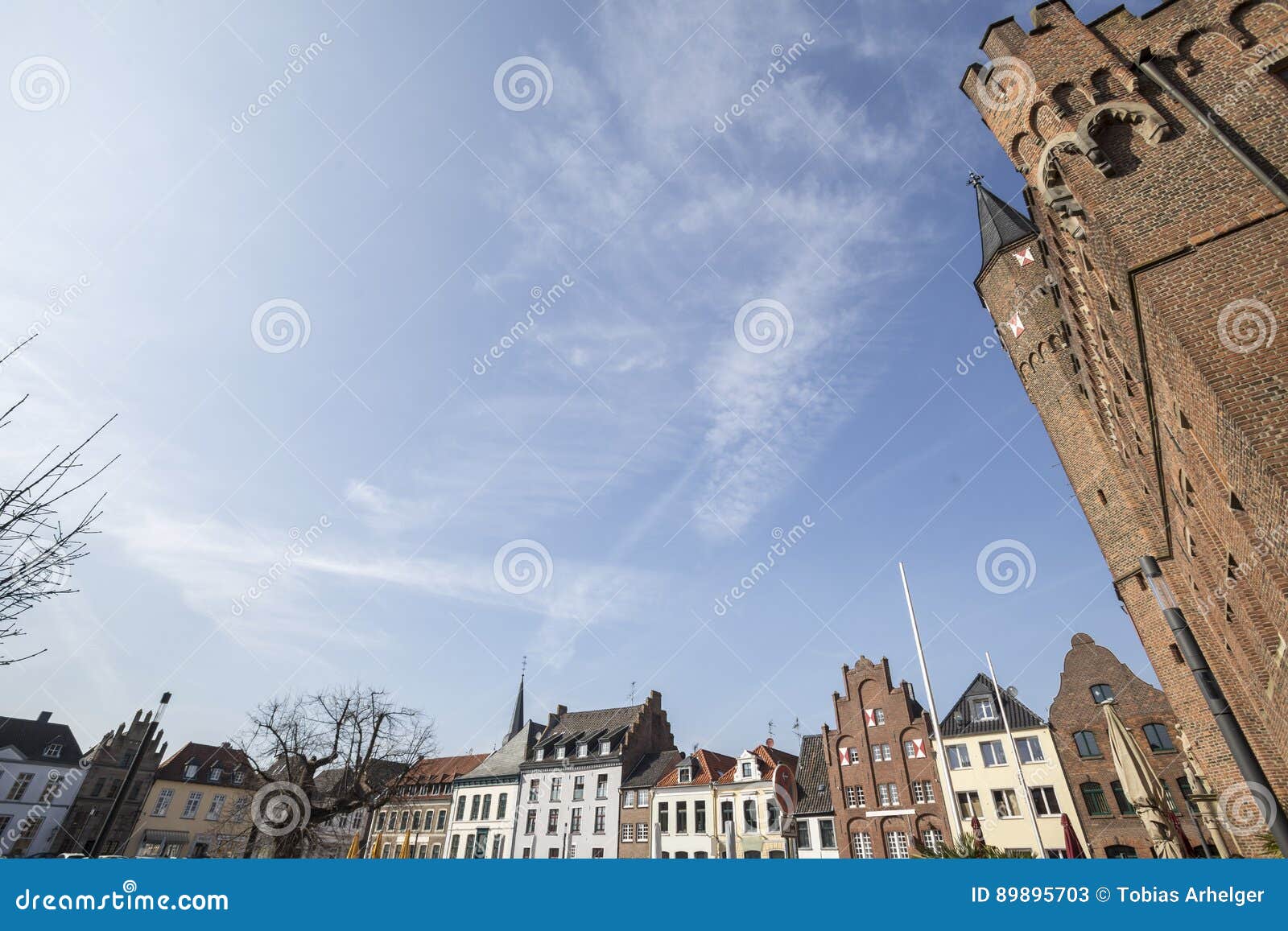 Kalkar Town Germany Historic City Centre Stock Image - Image of ...