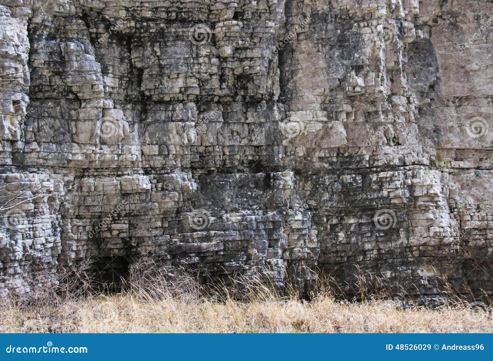 Kalksteen Horizontale Lagen Stock Afbeelding - Image of vorming ...