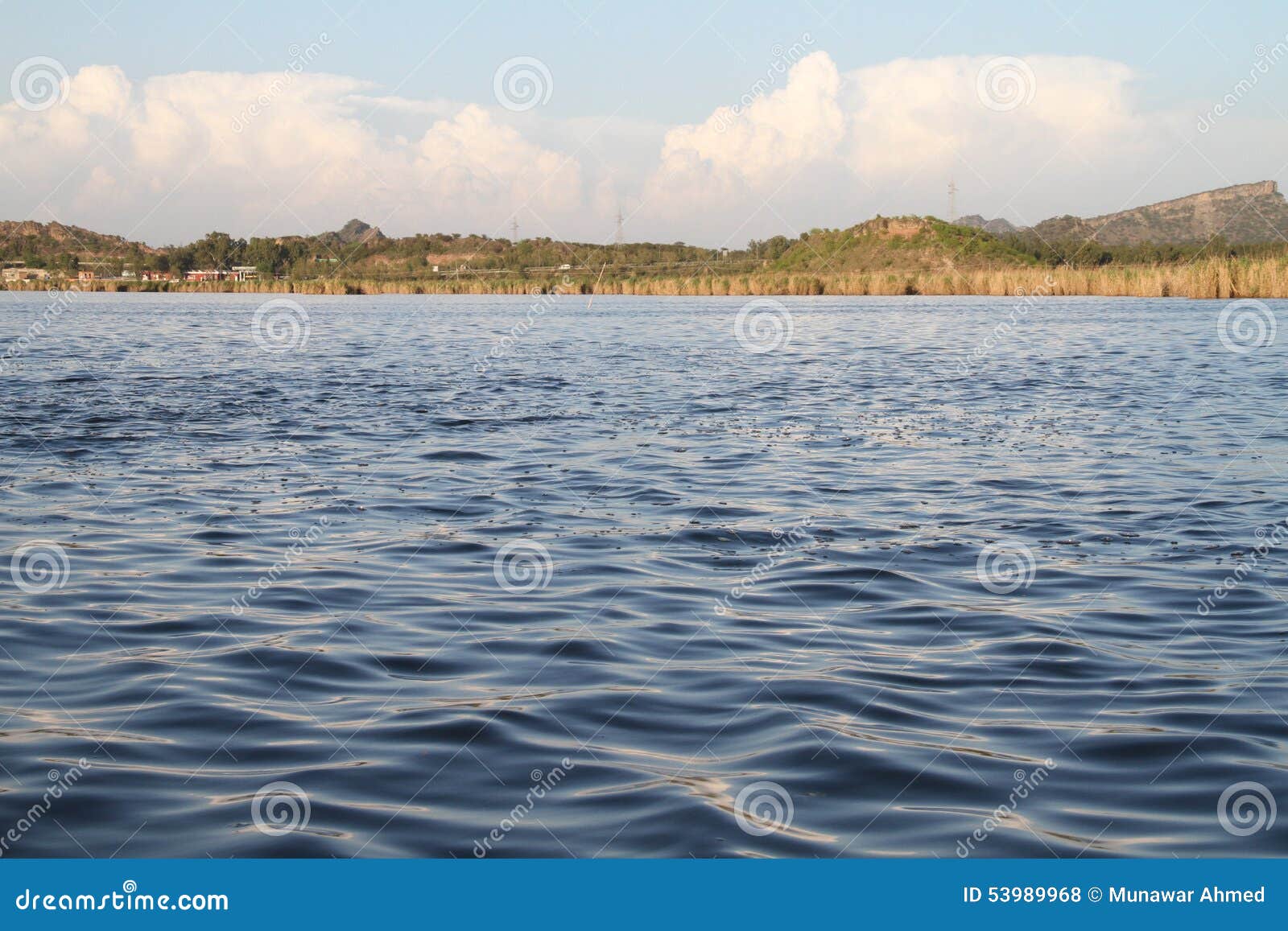 Kallar Kahar Lake with Clouds Stock Photo - Image of kallar, beautiful ...