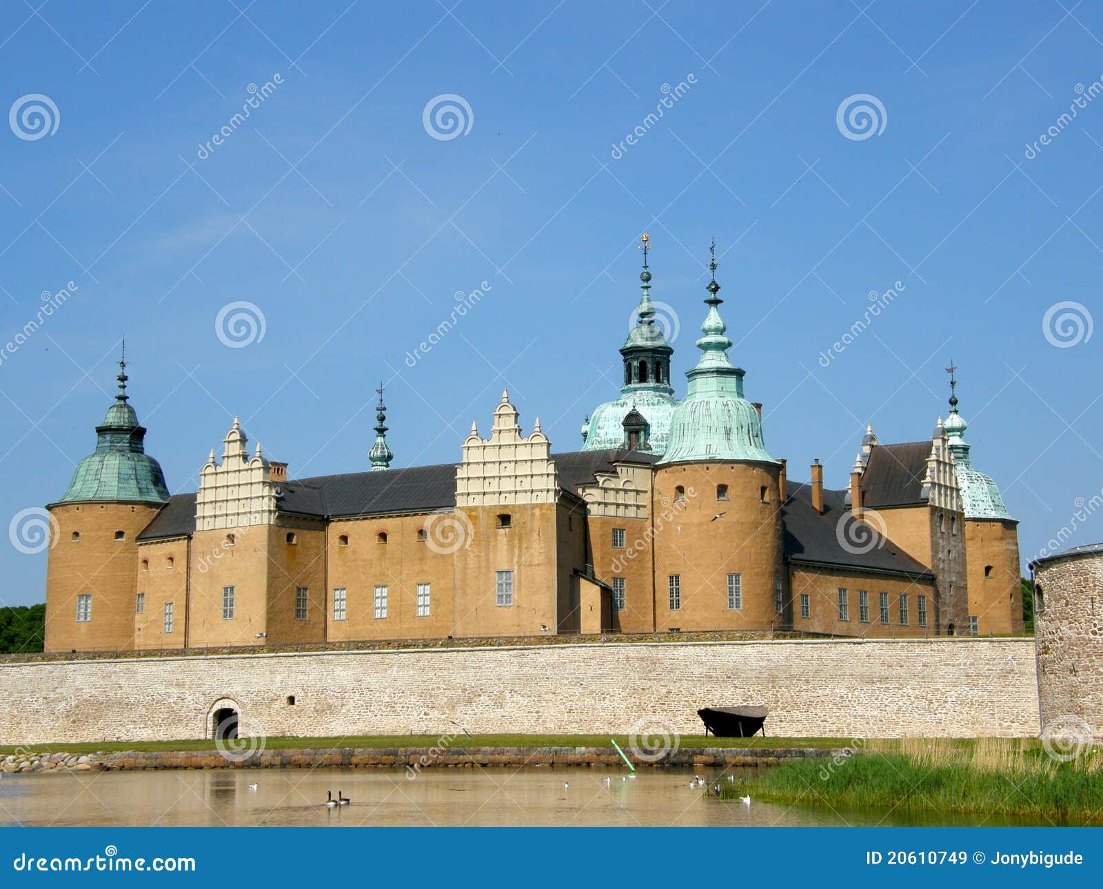 The Kalmar castle stock image. Image of fortification - 20610749