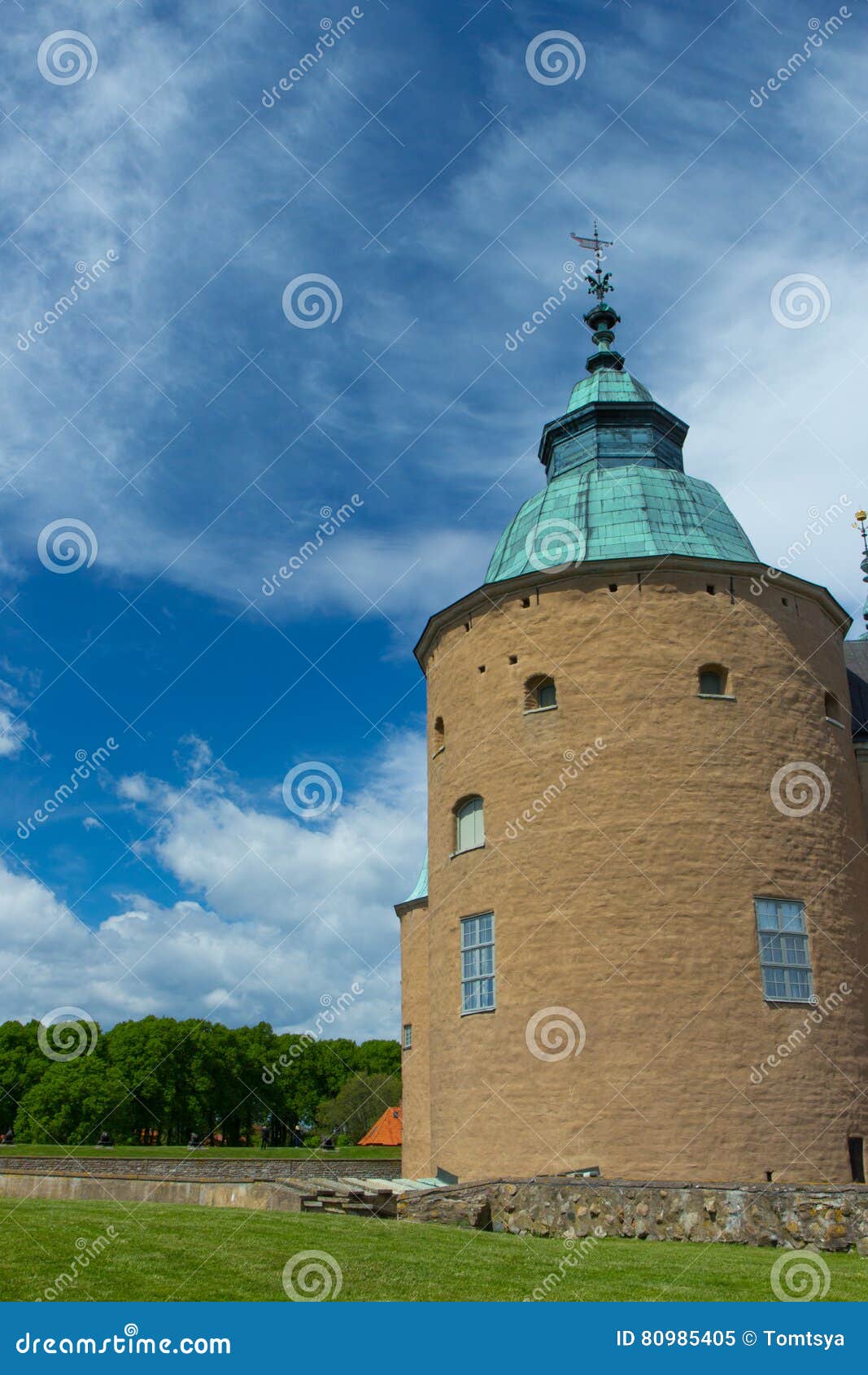 The Kalmar Slott stock image. Image of landmark, classic - 80985405