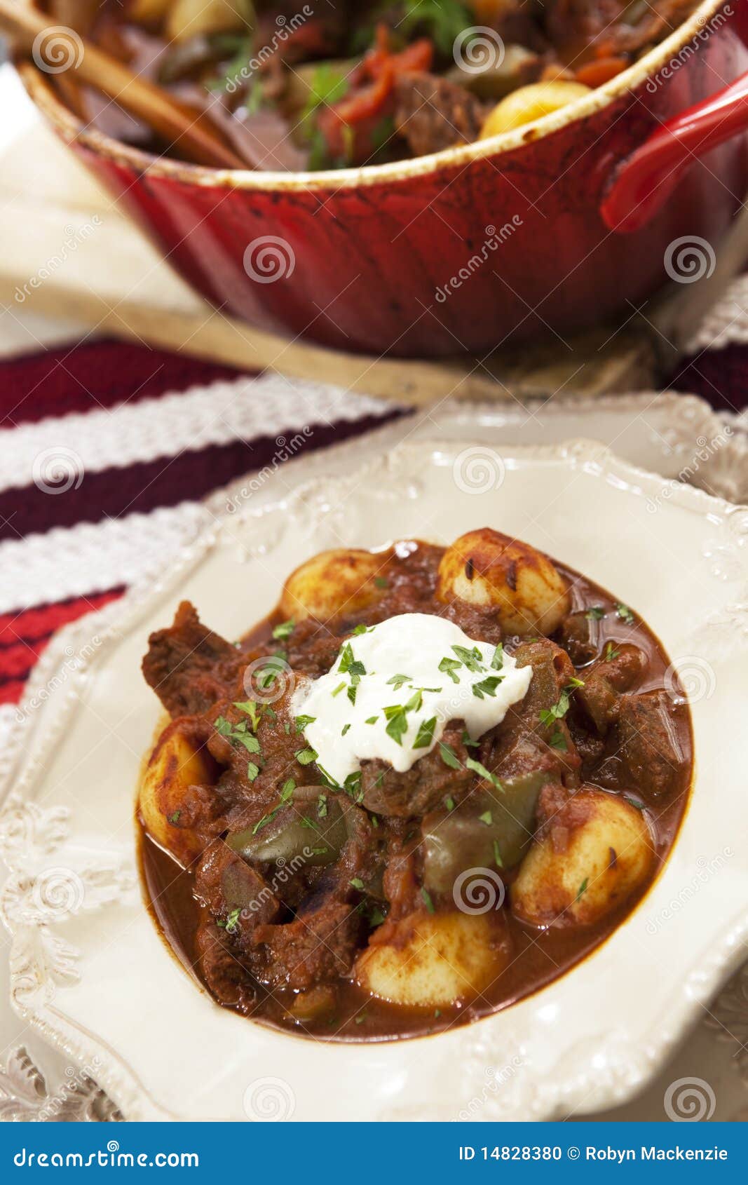 Kalops arkivfoto. Bild av kruka, bilskrälle, platta, potatisar - 14828380