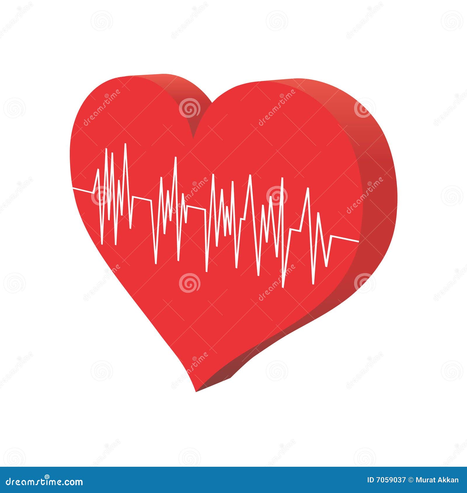 Kalp ilustración del vector. Ilustración de médico, fondo - 7059037