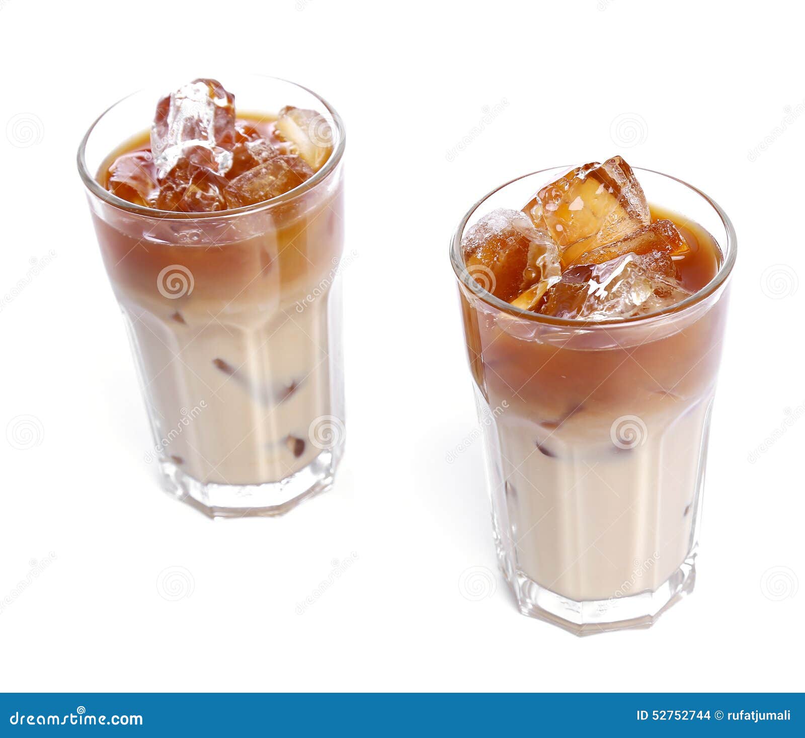 Kalter Kaffee stockfoto. Bild von frühstück, koffein - 52752744