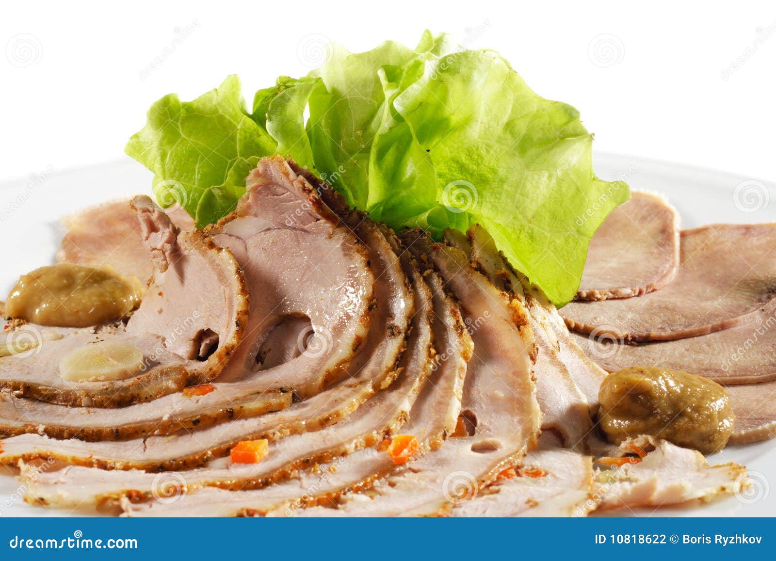 Kaltes Fleisch-Teller - Rindfleisch Und Schweinefleisch Stockfoto ...