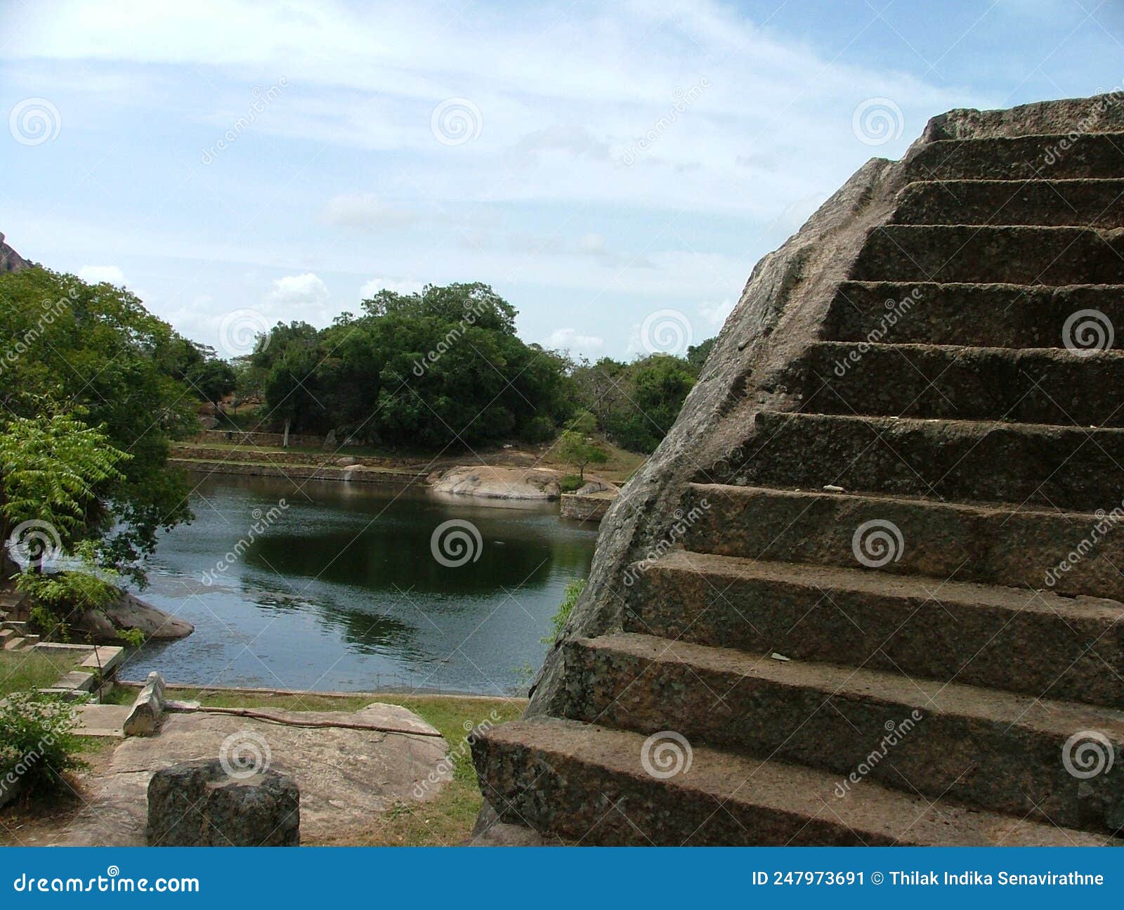 Kaludiya Pokuna Of Mihintale Srilanka. (ancient Porodini Pokuna ...