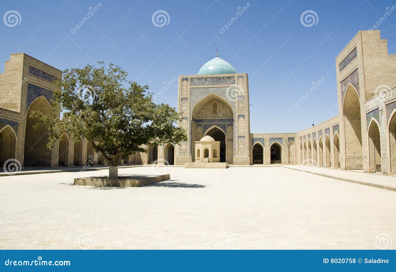 Kalyan Mosque, Bukhara stock photo. Image of colored, courtyard - 8020758