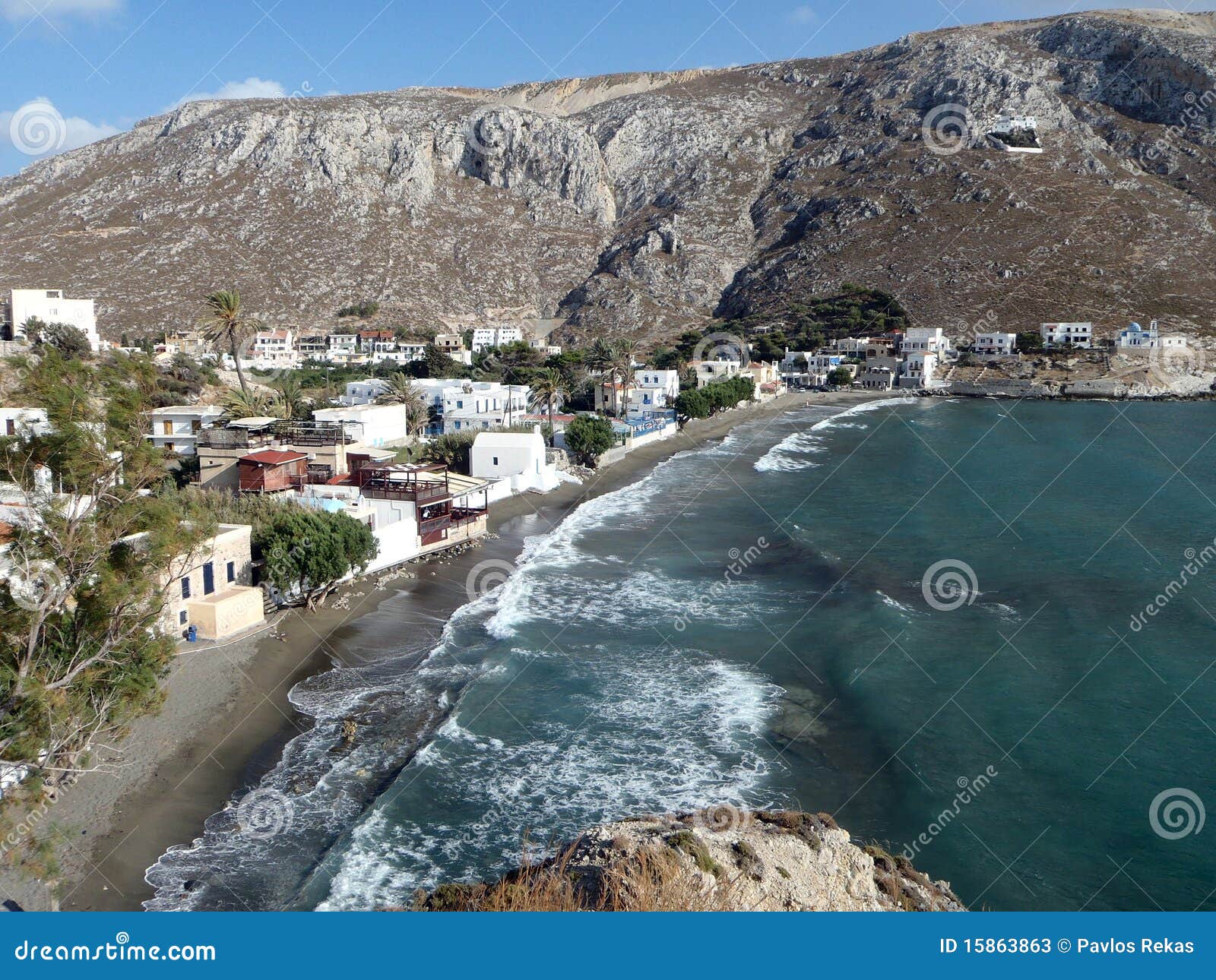 Kalymnos island, Greece stock image. Image of beach, surf - 15863863