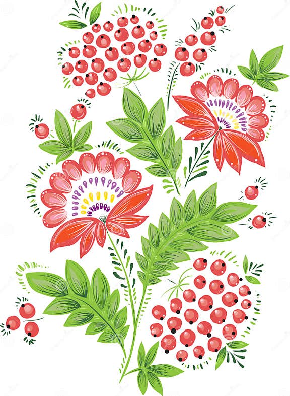 Kalyna stock vector. Illustration of flowers, garden - 98308366