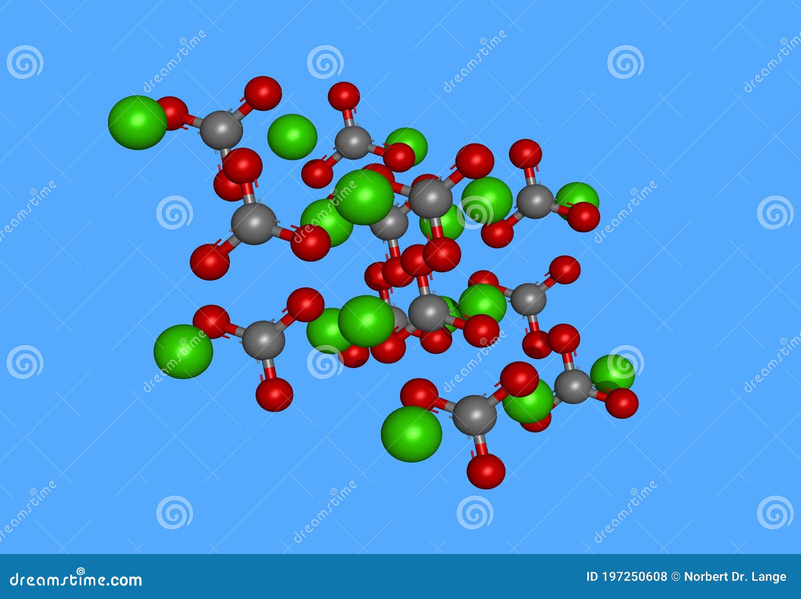 Calcite Molecular Structures Isolated On Black Background Royalty-Free ...