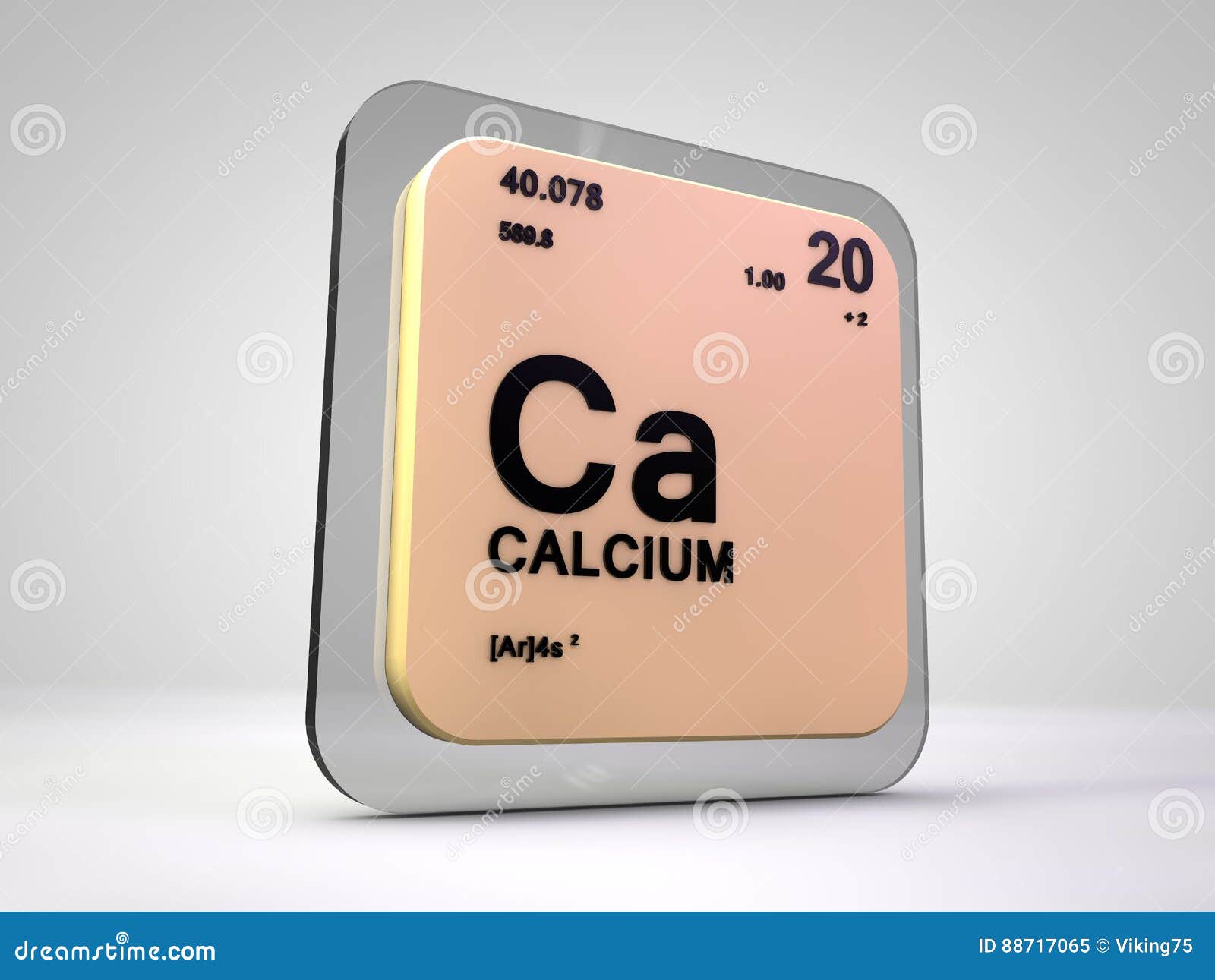 Kalzium - Ca - Periodensystem Des Chemischen Elements Stock Abbildung ...
