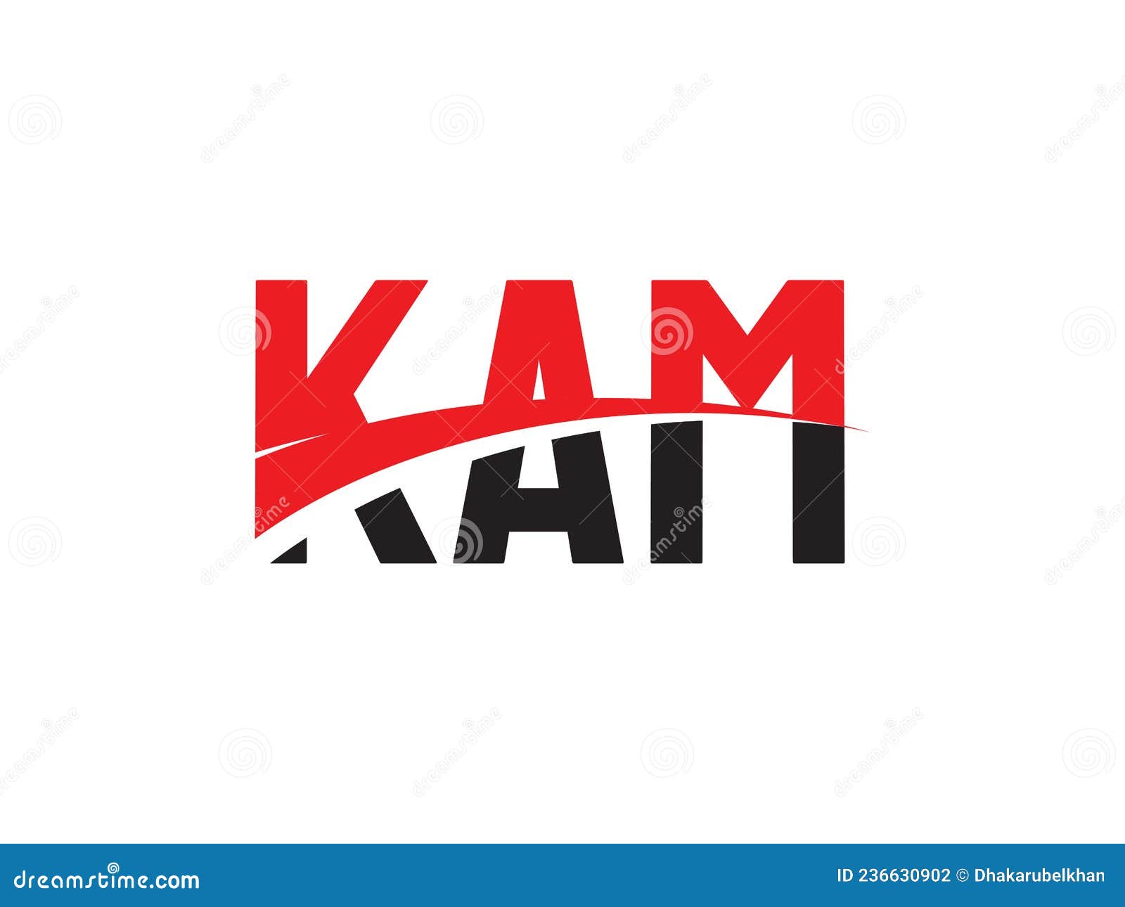 KAM Letter Initial Logo Design Vector Illustration Stock Vector ...