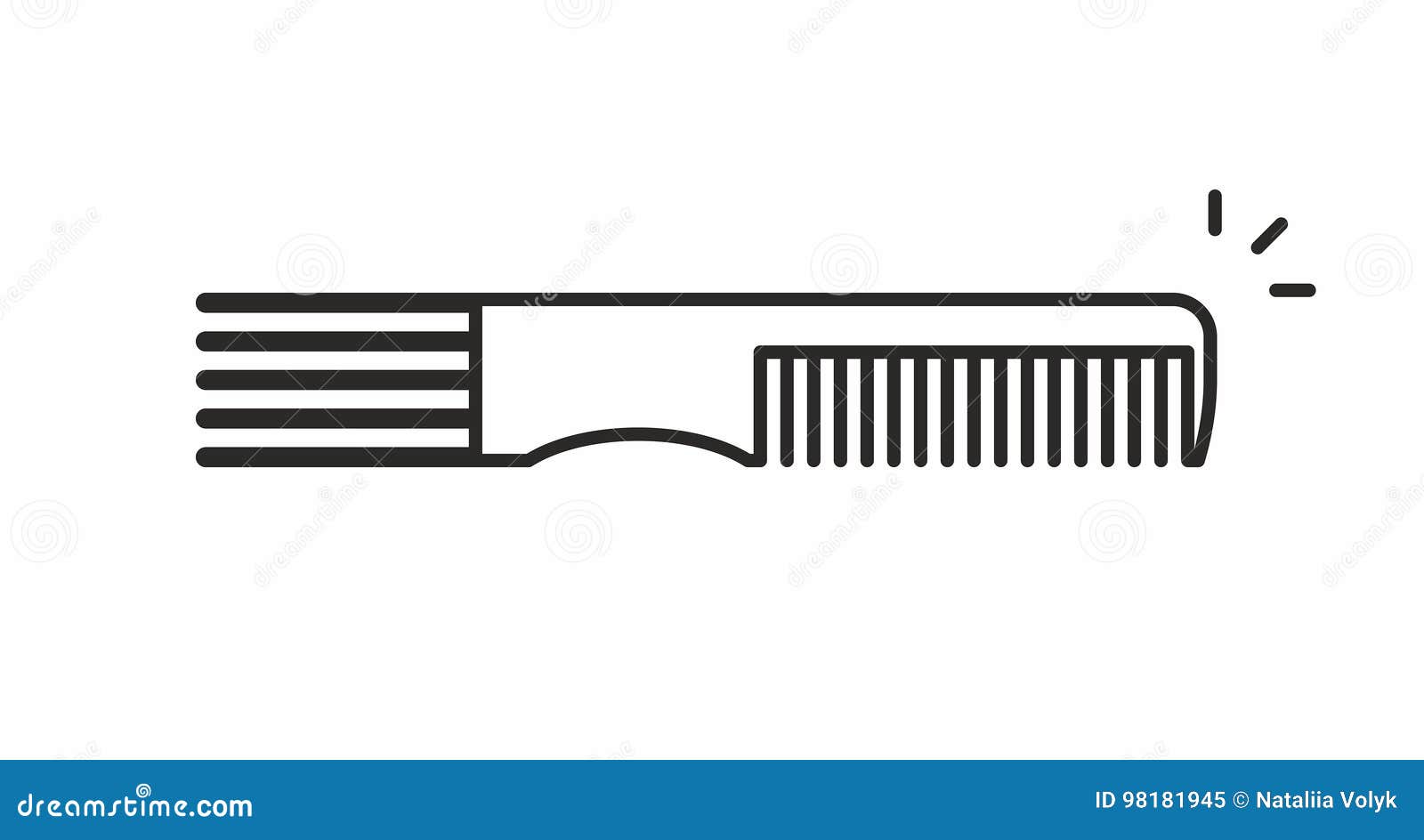 Kam vectorpictogram vector illustratie. Illustration of kleur - 98181945