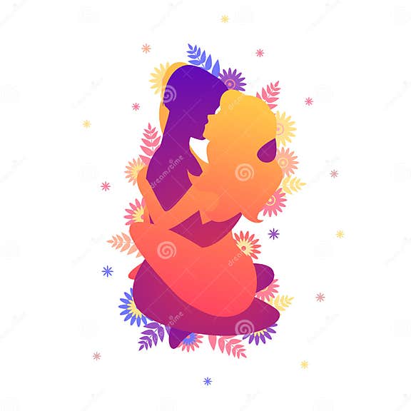 Kama Sutra Sexual Pose The Lotus Blossom Stock Vector Illustration Of