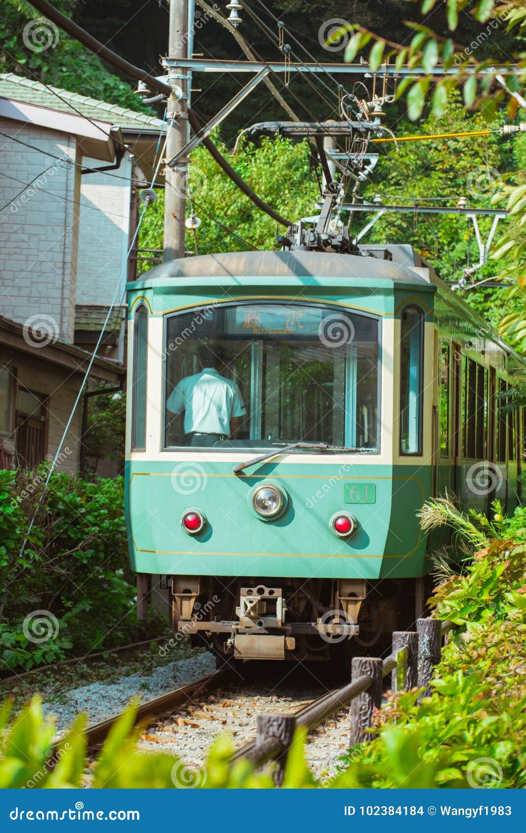 Enoden Line in Kamakura editorial stock image. Image of central - 102384184