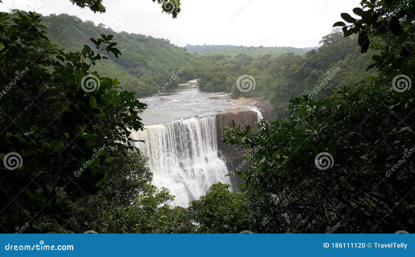 Kambadaga Falls in Guinea stock photo. Image of guinea - 186111120
