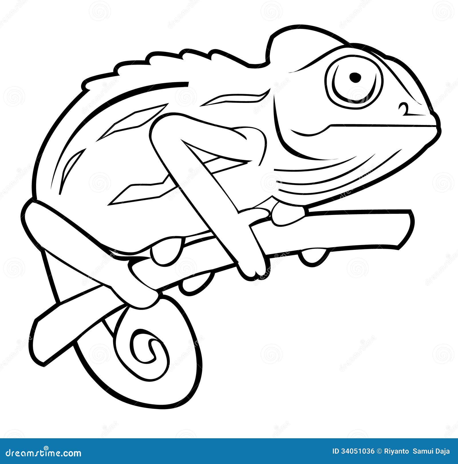 Kameleon vector illustratie. Illustration of netwerk - 34051036