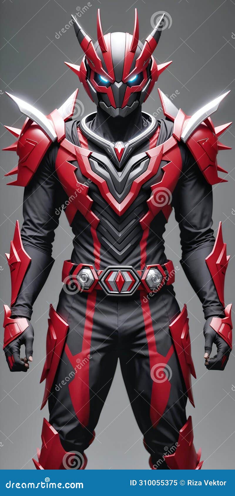 Devil Rider Head Mascot Cartoon Vector | CartoonDealer.com #56918985