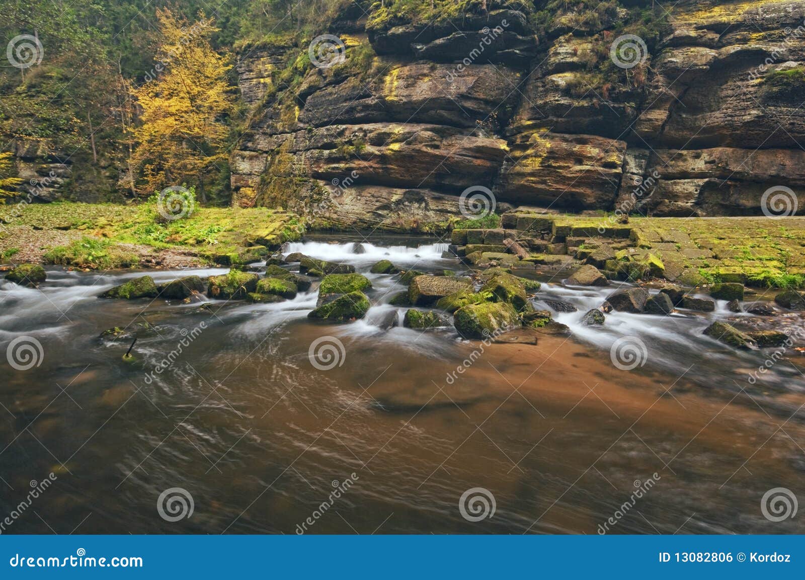 Kamenice river stock photo. Image of rocks, kamenice - 13082806