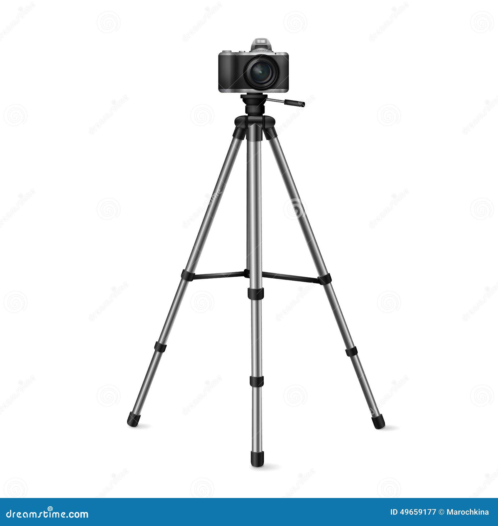 Kamera auf einem Stativ vektor abbildung. Illustration von abbildung ...