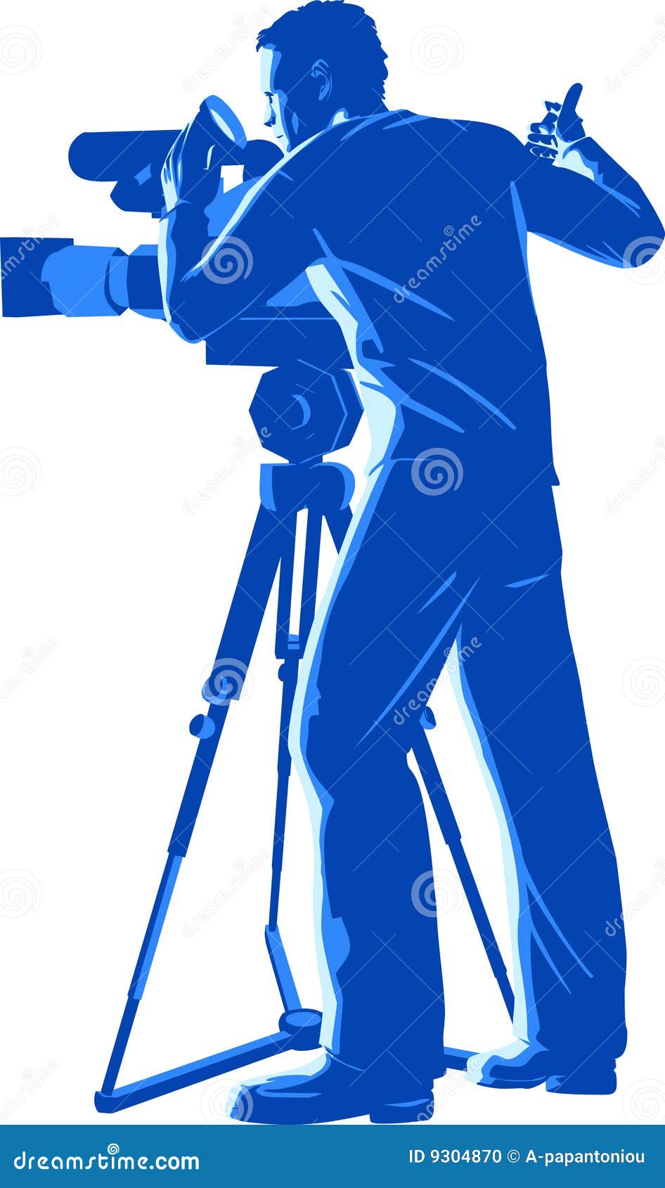 Kameraman vektor illustrationer. Illustration av konst - 9304870