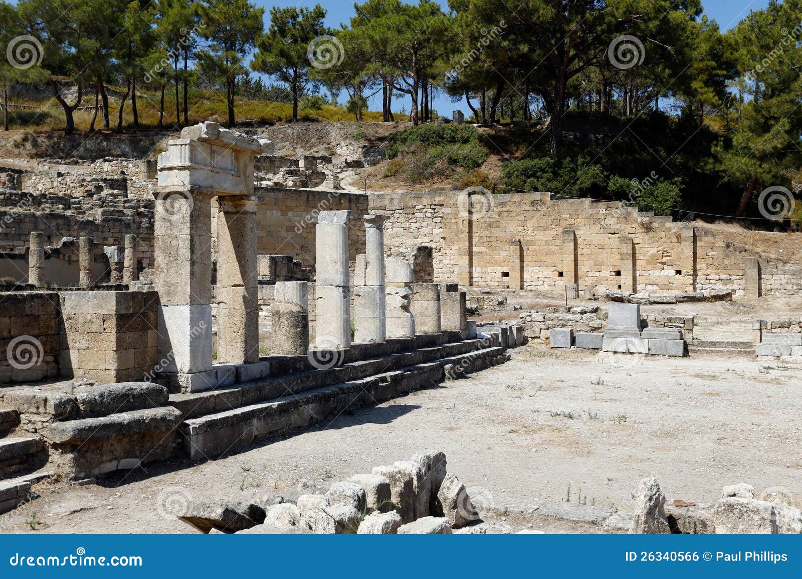 Kameriros City Ruin. Rhodes, Greece Stock Photo - Image of antiquity ...