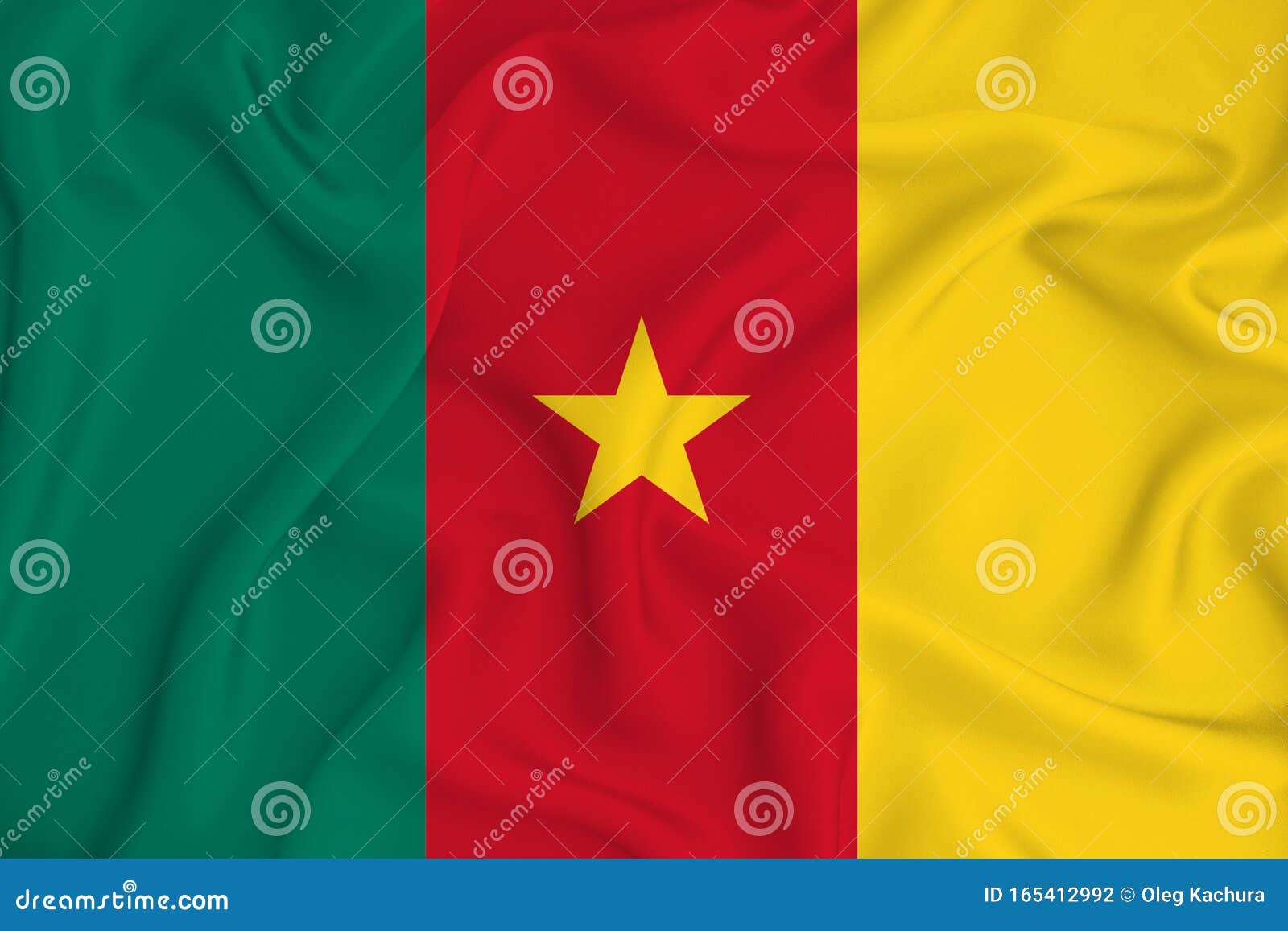 Kamerun Flag on the Background Texture. Concept for Designer Solutions ...