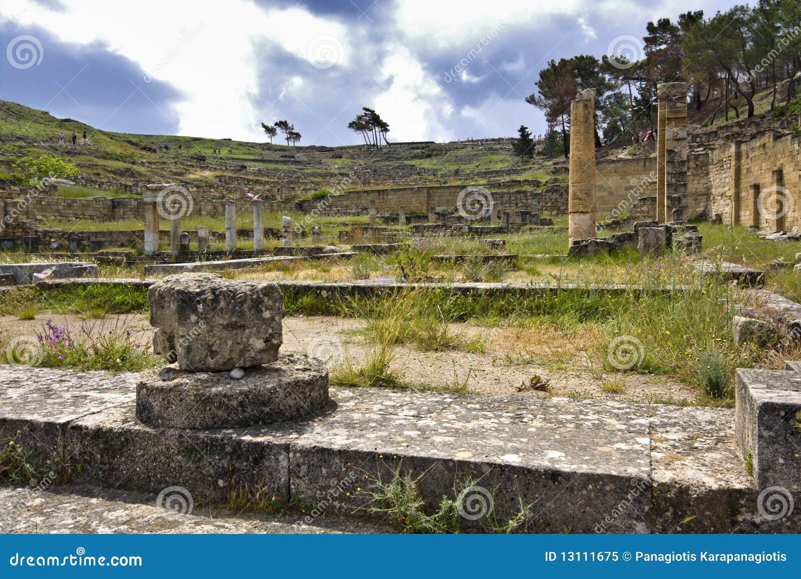 Kamiros Ancient Site at Rhodes Stock Image - Image of history ...