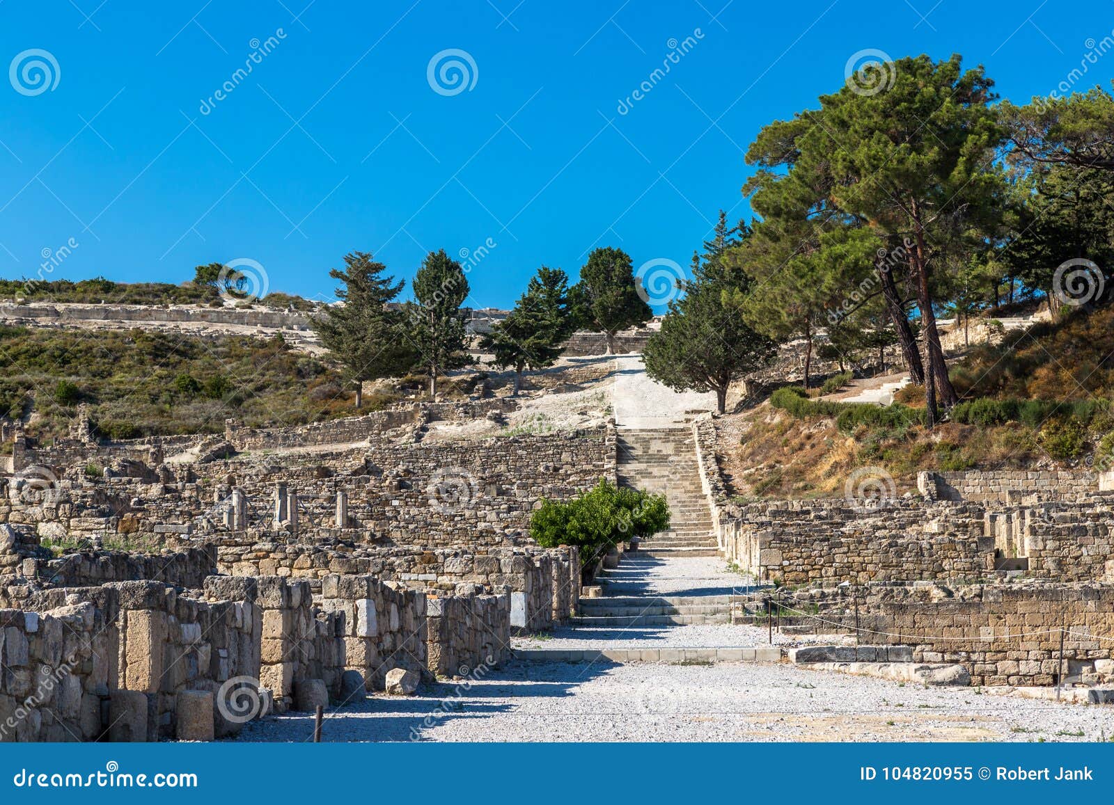Kamiros, Rhodos stockbild. Bild von architektur, reise - 104820955