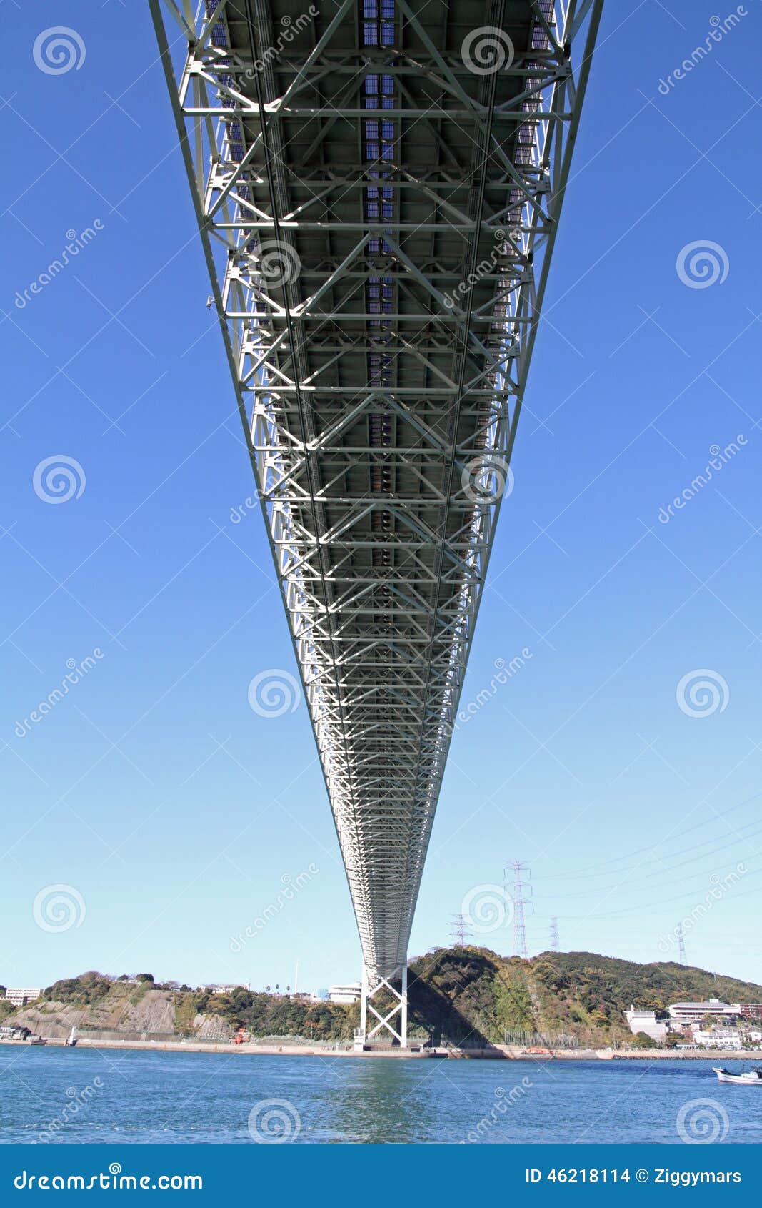 Kammon strait bridge stock photo. Image of shimonoseki - 46218114